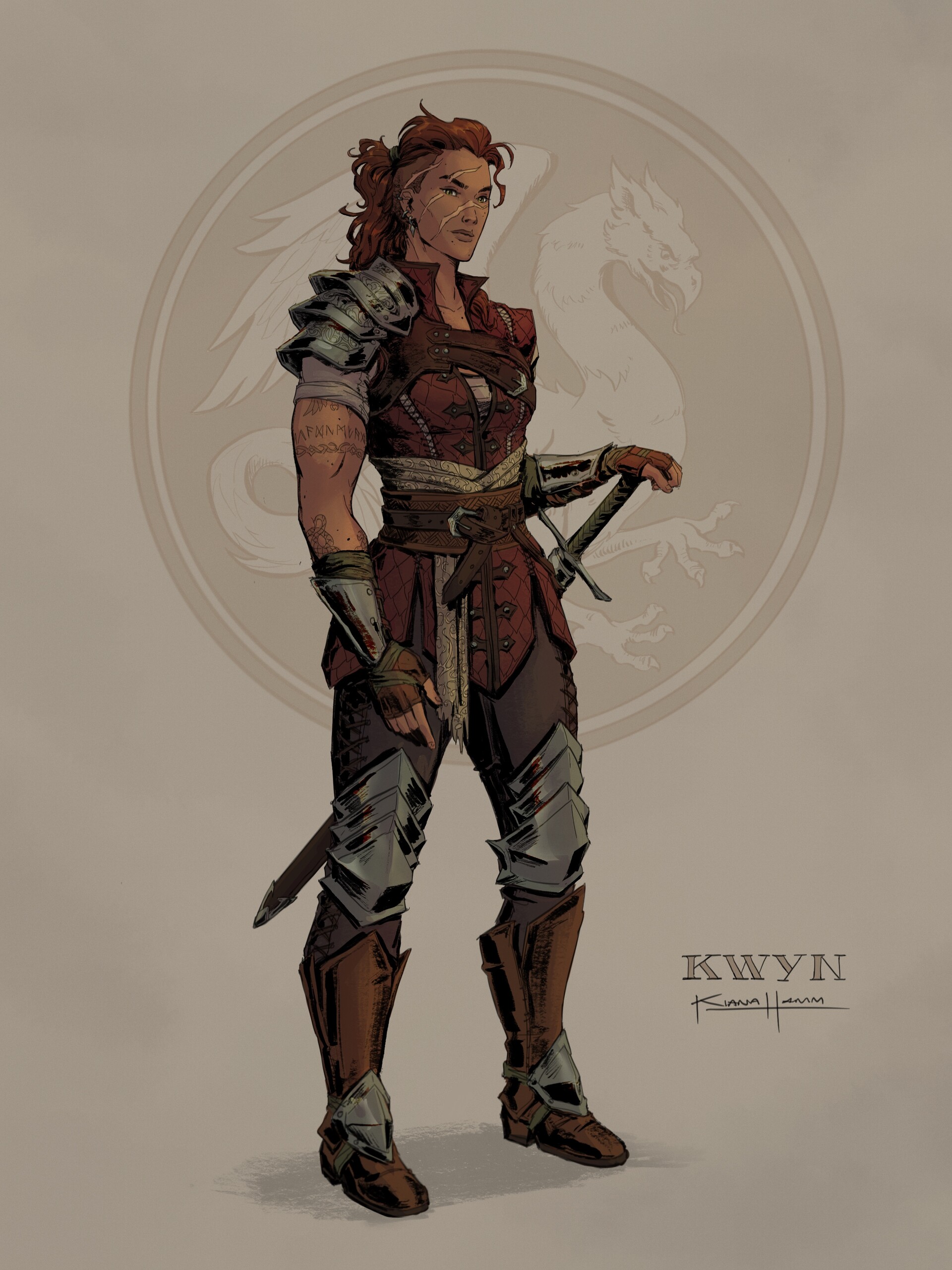 Kwyn, the Beast Slayer by Kiana Hamm : r/ReasonableFantasy