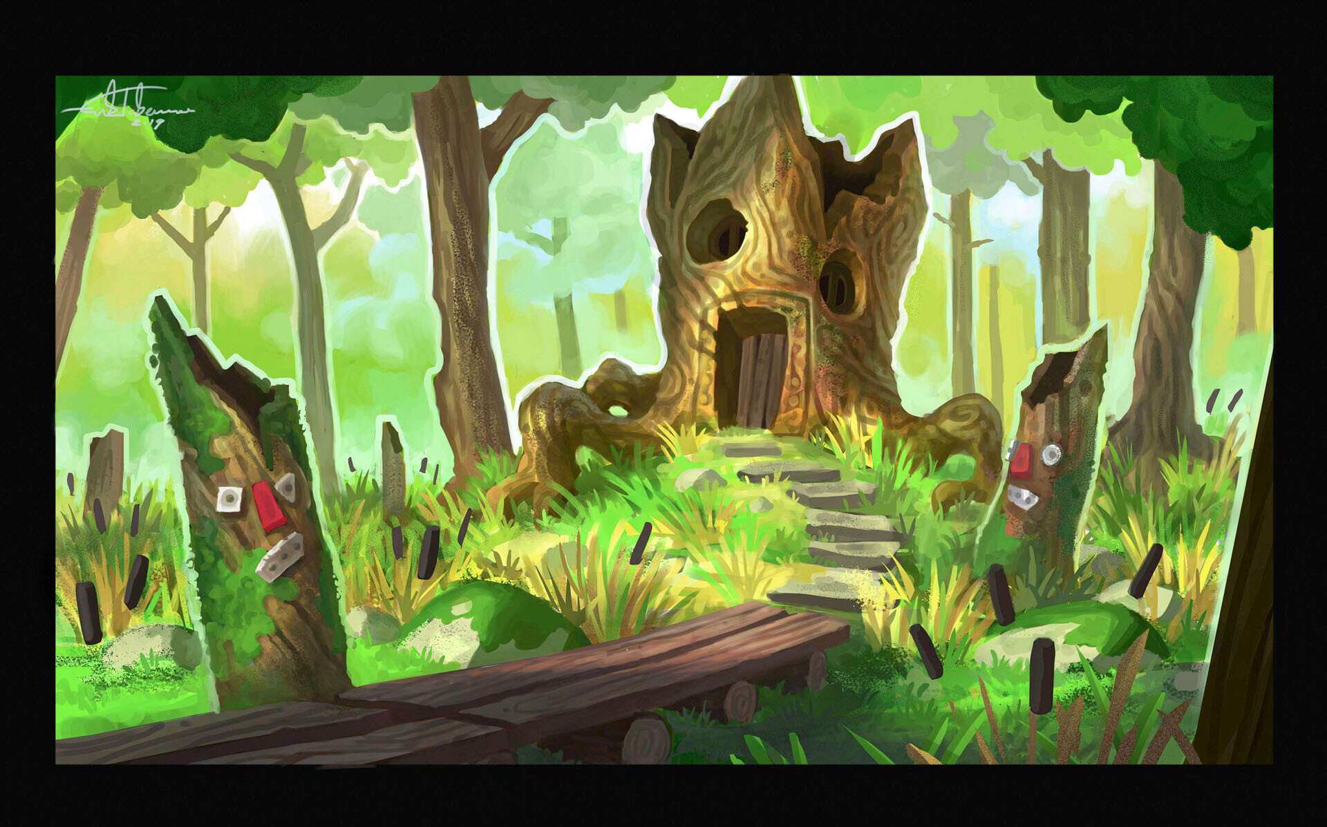 ArtStation - Tree Stump House