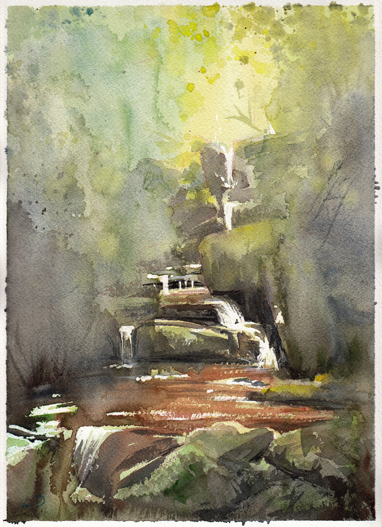 Laura Dawes - Plein air watercolours from spring 2019