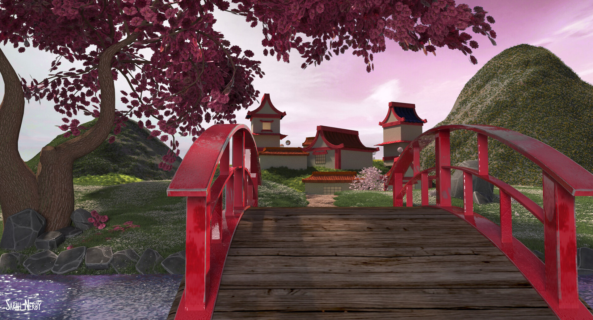 ArtStation - Updated version of Idyllic Landscape