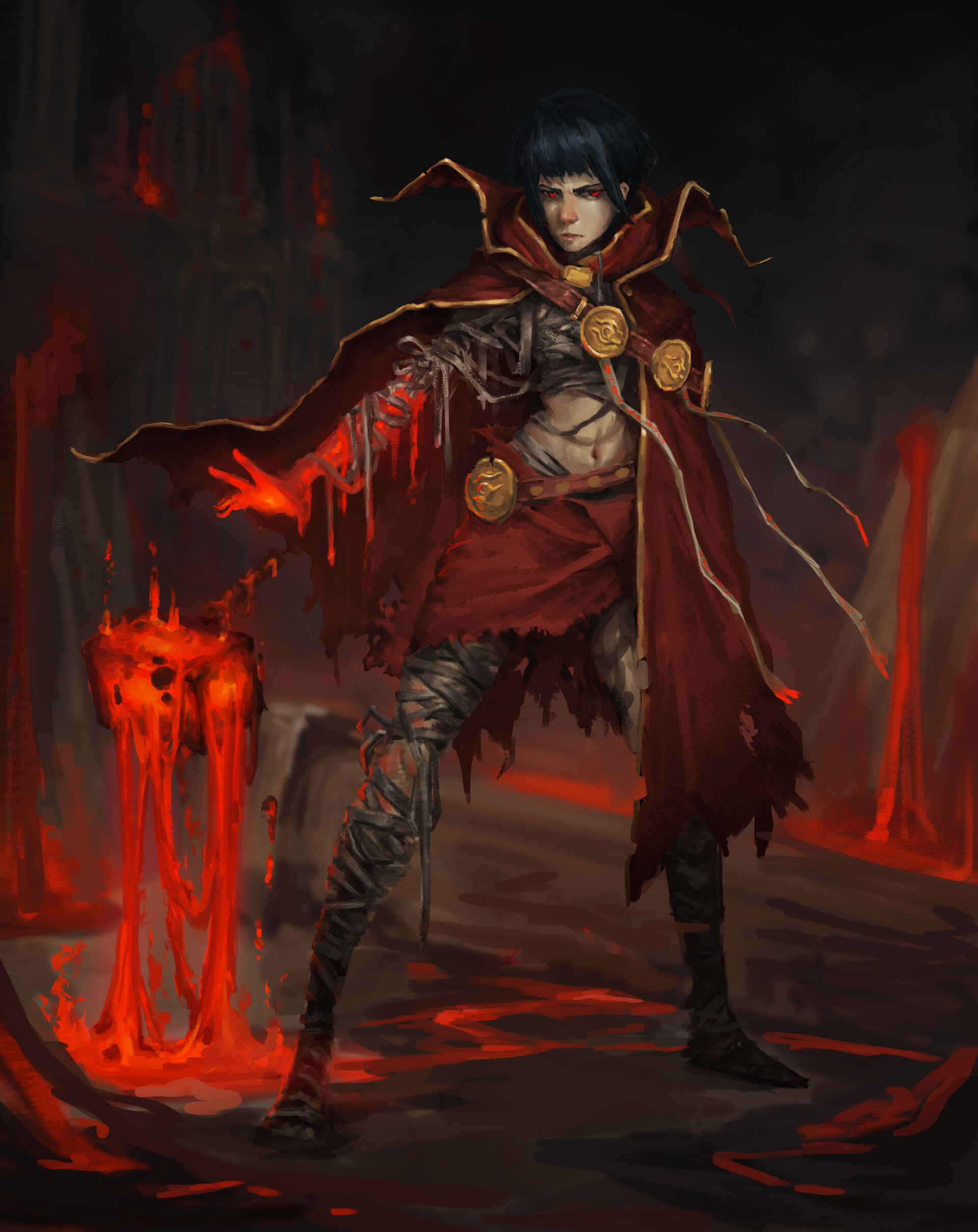 ArtStation - Aezezal, Vengeful Archmage