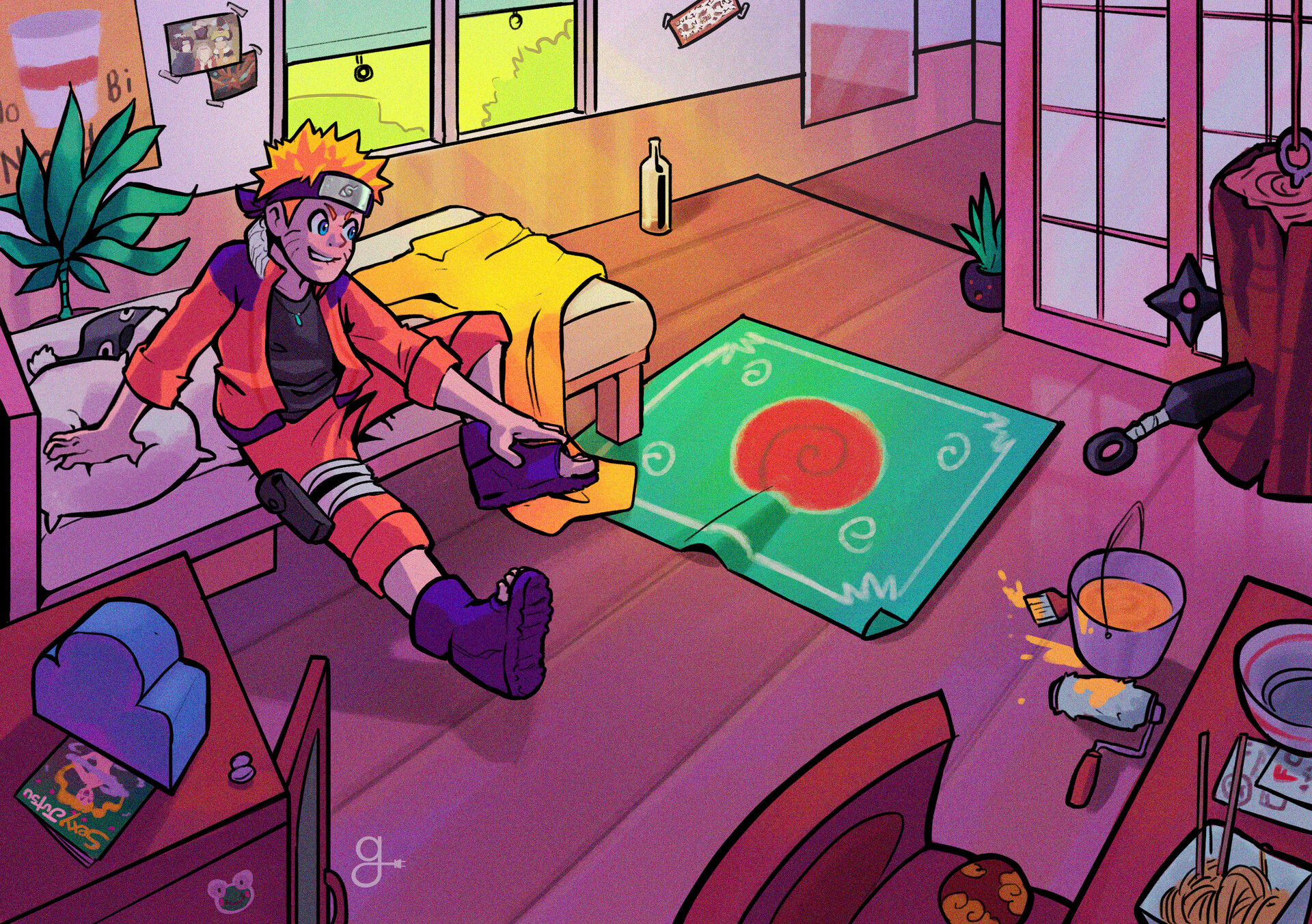 ArtStation - Naruto's Bedroom