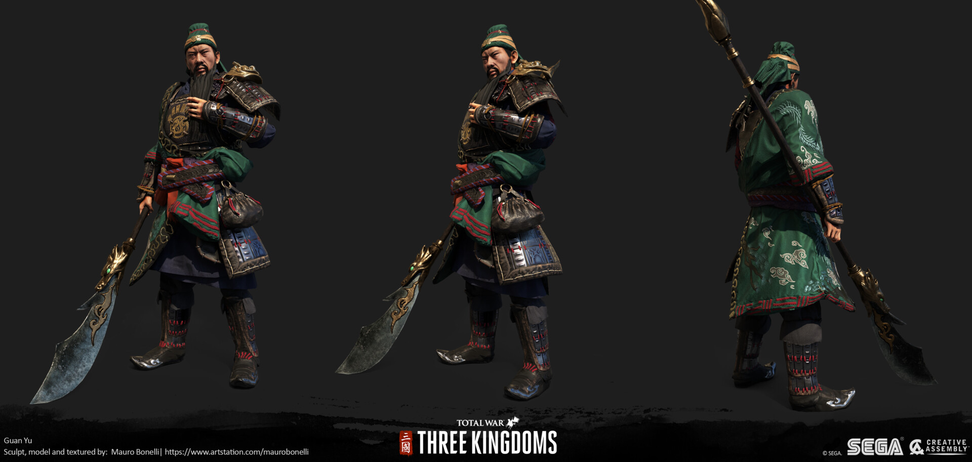 ArtStation - Total War: Three Kingdoms - Guan Yu Render