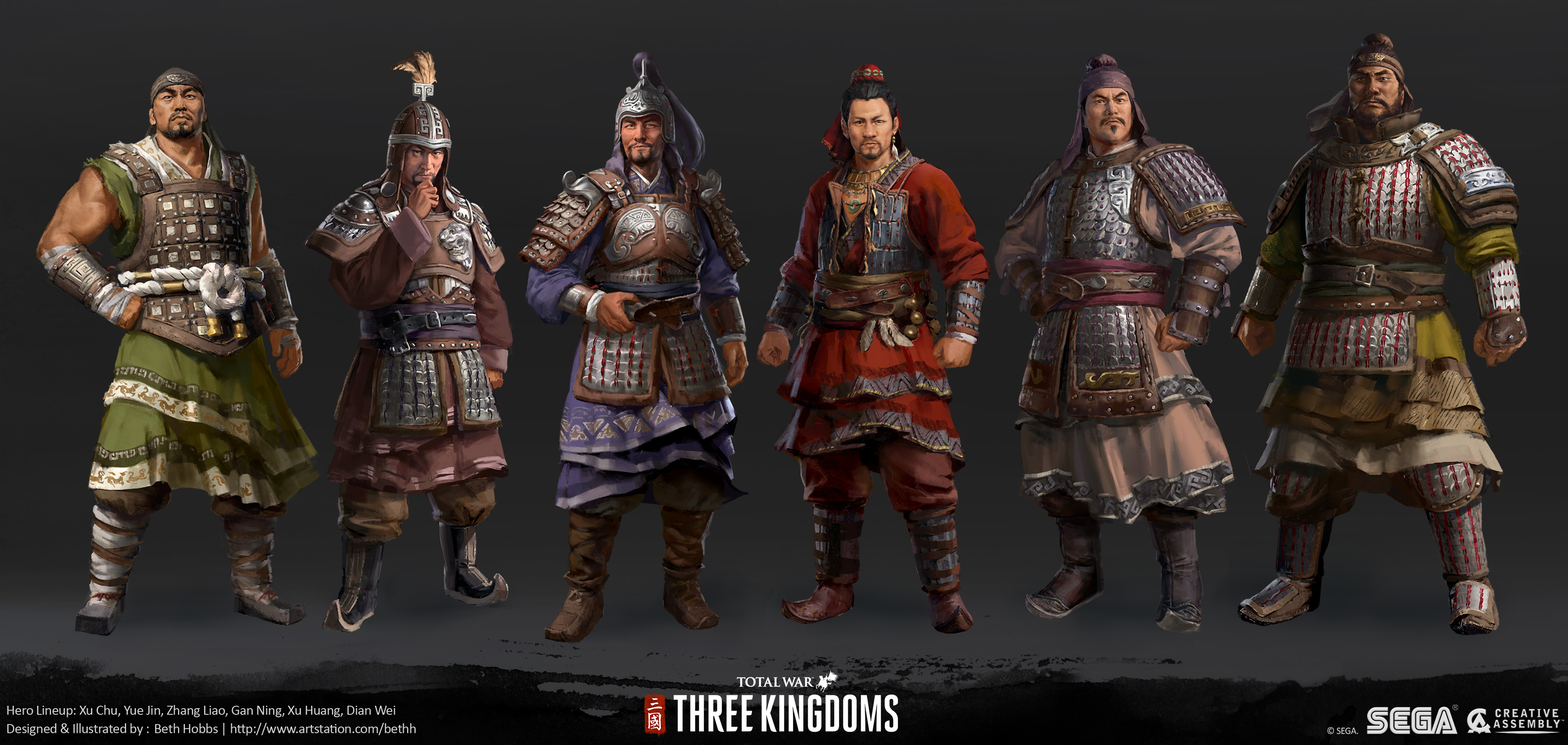 Creative Assembly - Total War: Three Kingdoms - Hero Lineup