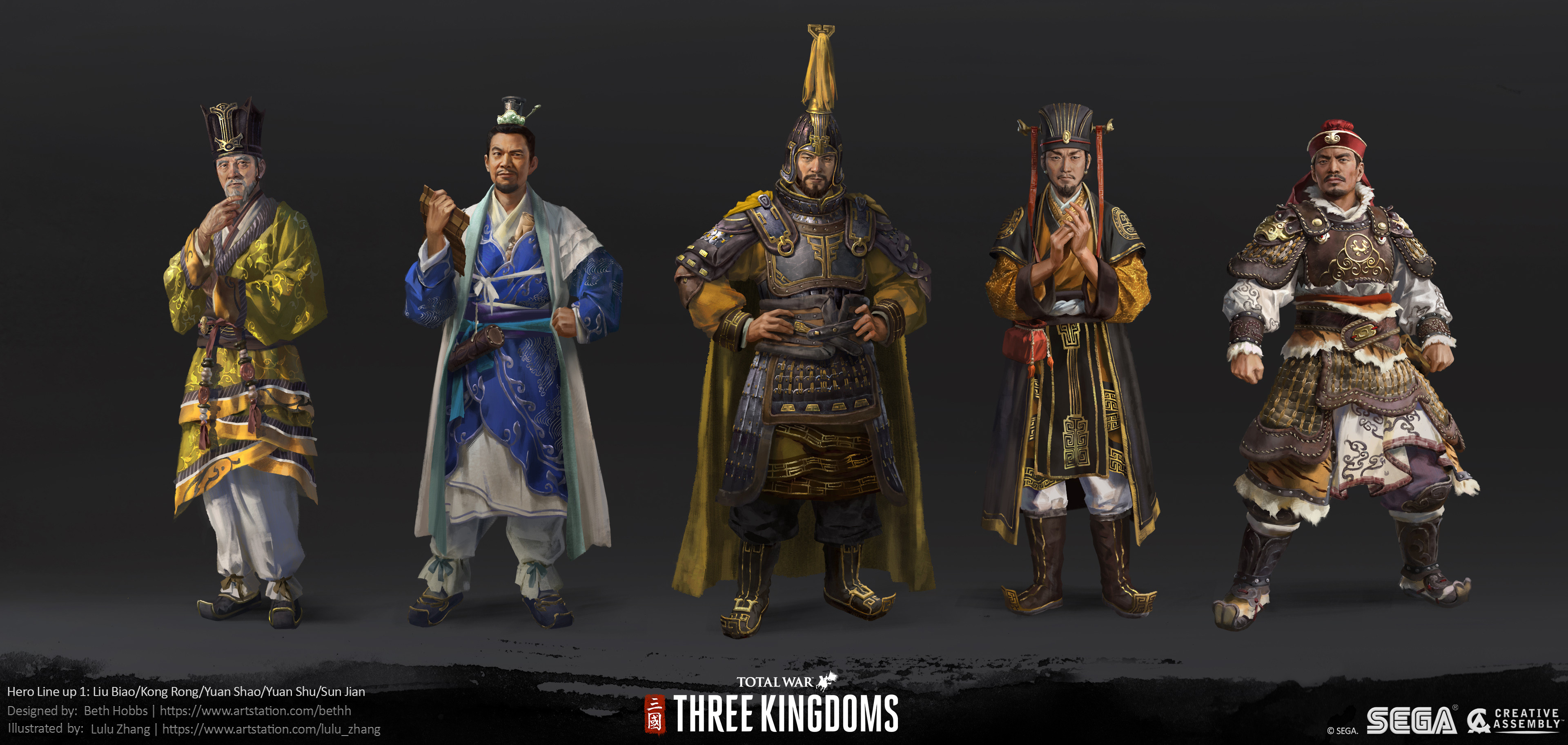 Creative Assembly - Total War: Three Kingdoms - Hero Line Up