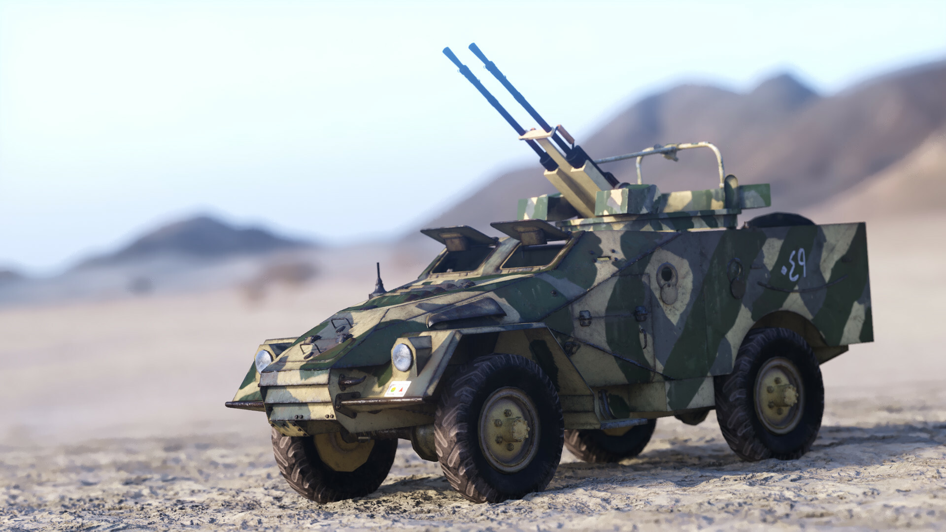 Grigoriy Kryuchenko - BTR-40 (Low-poly)
