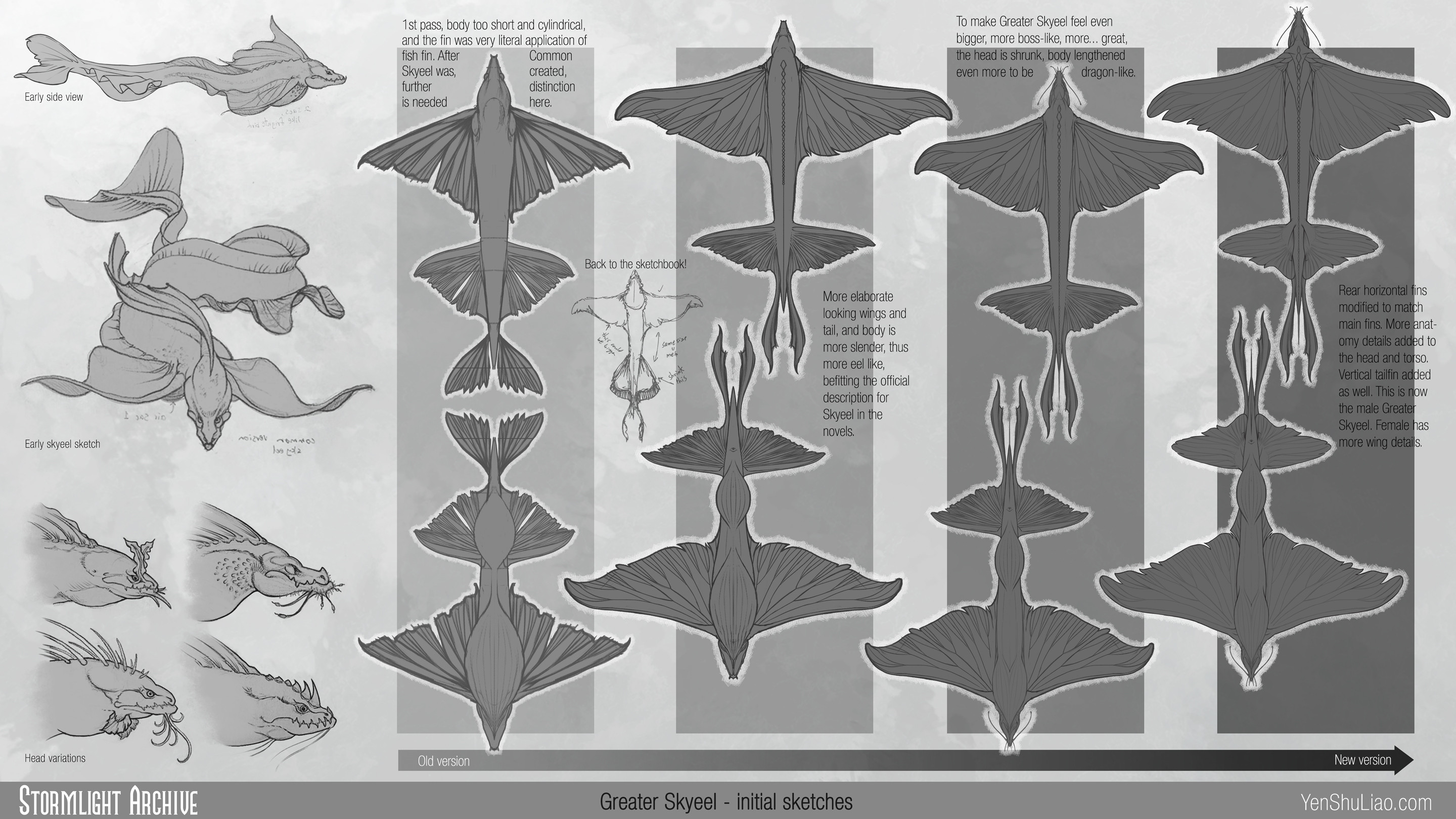 Art of Yen - Stormlight Archive - Greater Skyeel