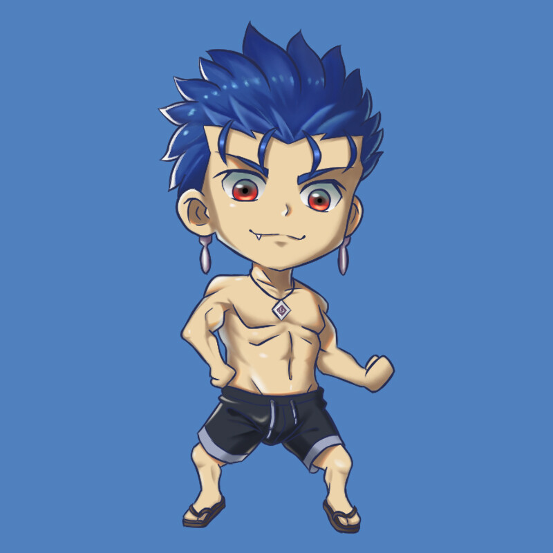 ArtStation - FGO chibi summer ver