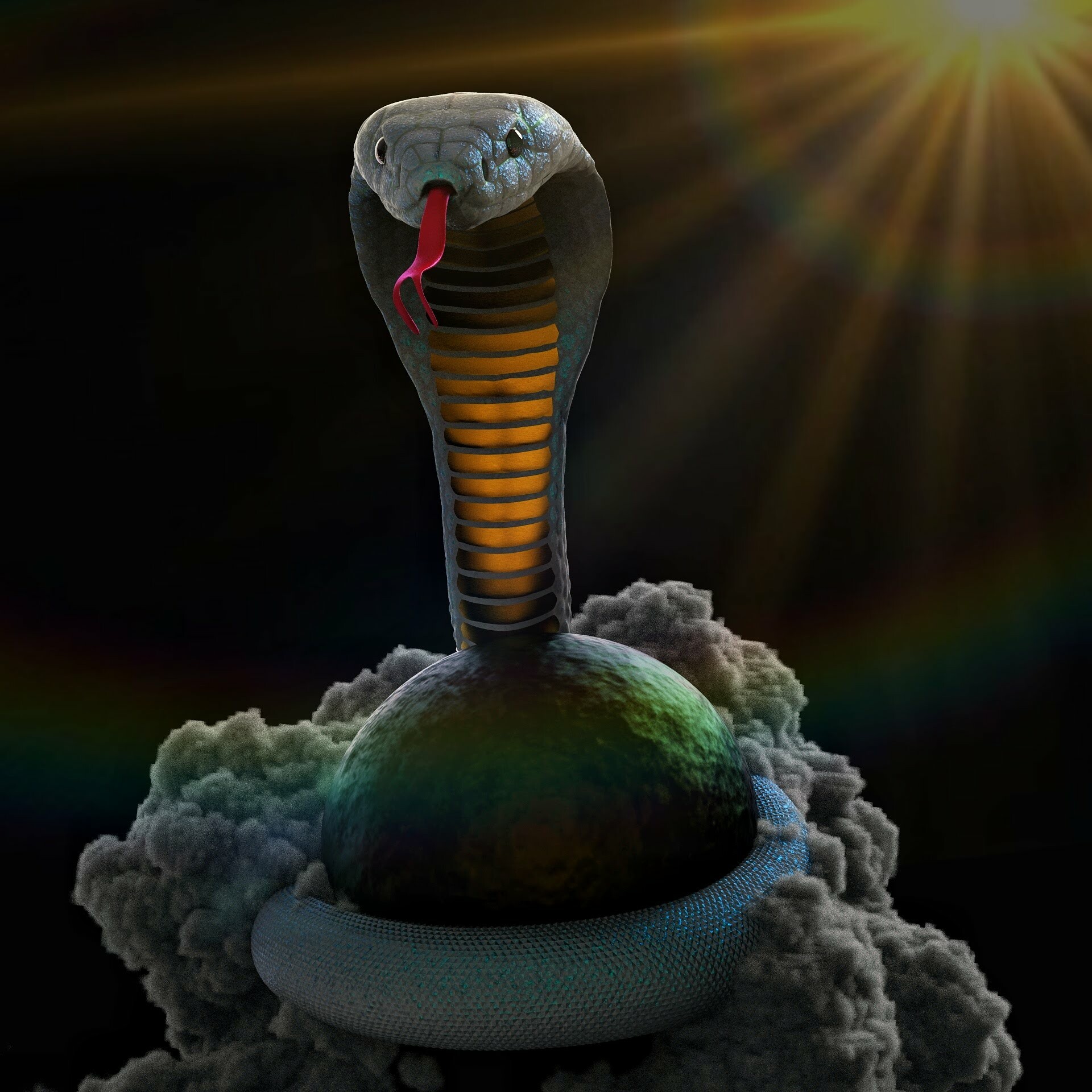 ArtStation - Vāsuki the serpent king (concept)