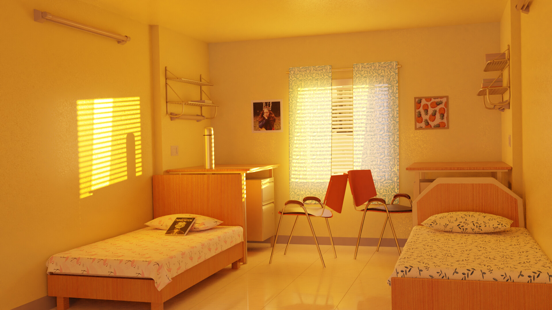 ArtStation - My hostel room