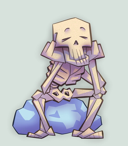 ArtStation - Sleepy Skeleton