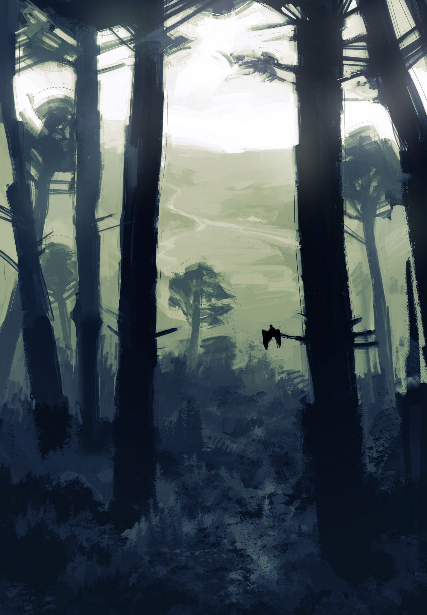 ArtStation - Tall forest