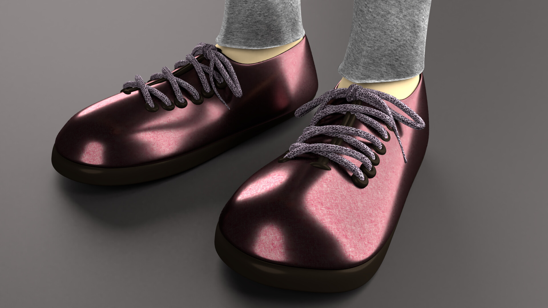 ArtStation - Modeling of a pair of Shoe.