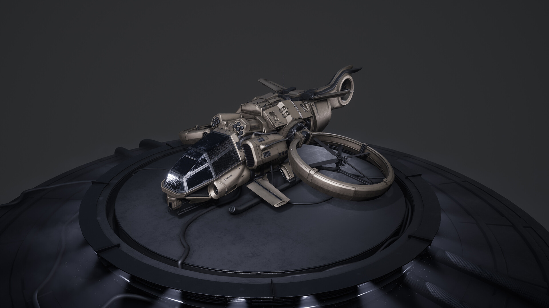 ArtStation - Sci-fi Gunship