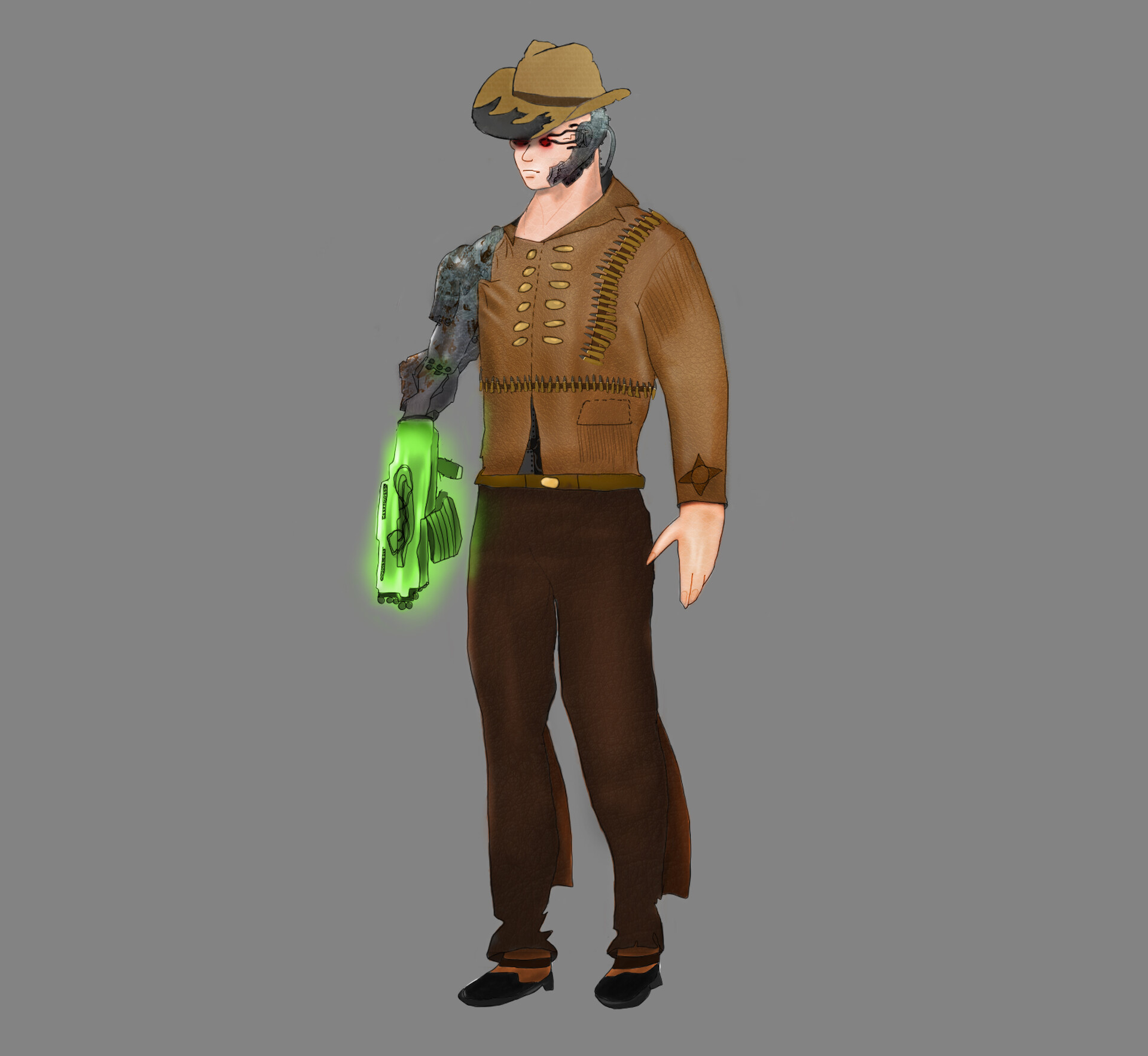 ArtStation - Cyborg cowboy