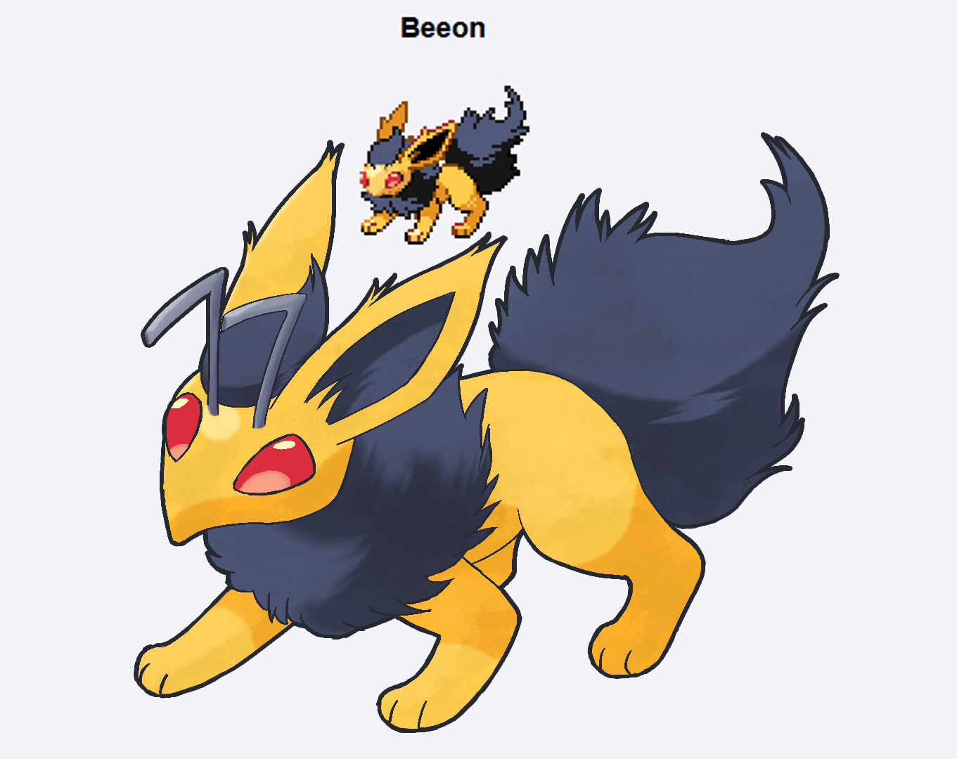 ArtStation - Pokéfusion - Beedrill + Flareon