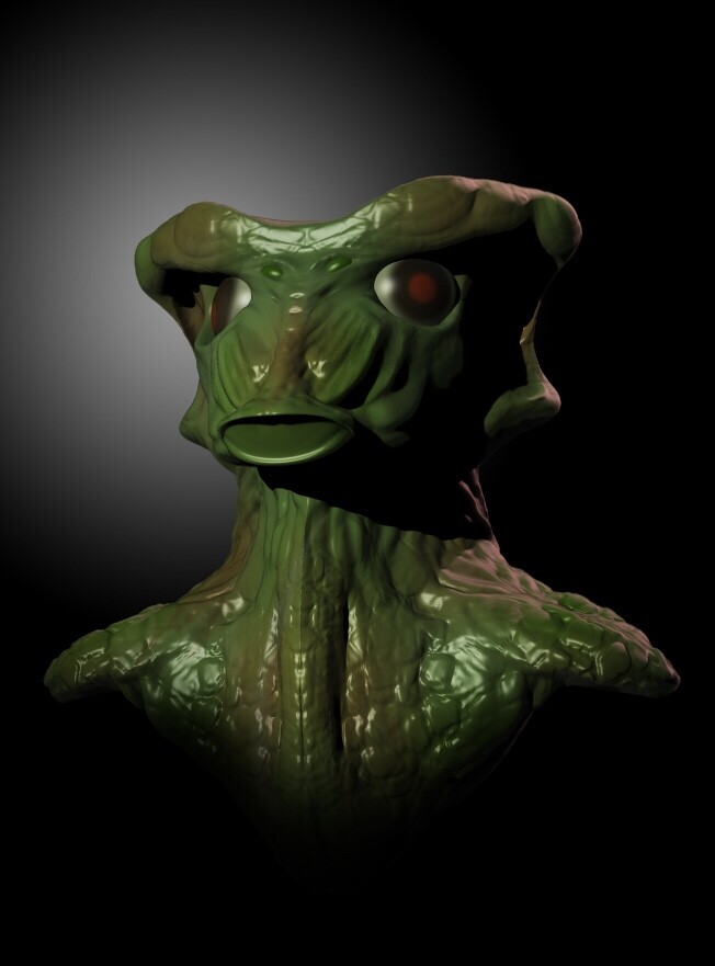 ArtStation - Creature head