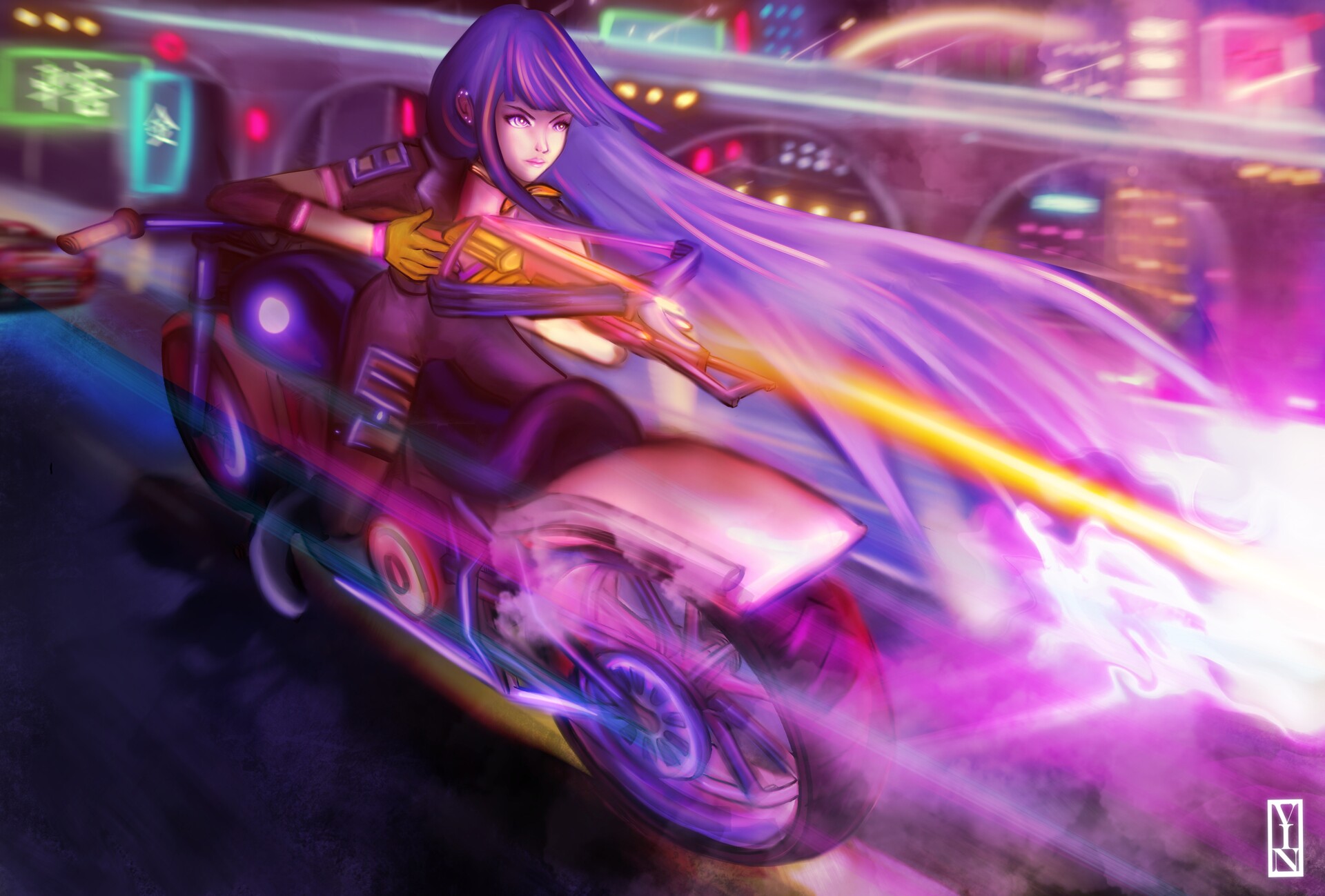 ArtStation - Chizue, crossbow rider