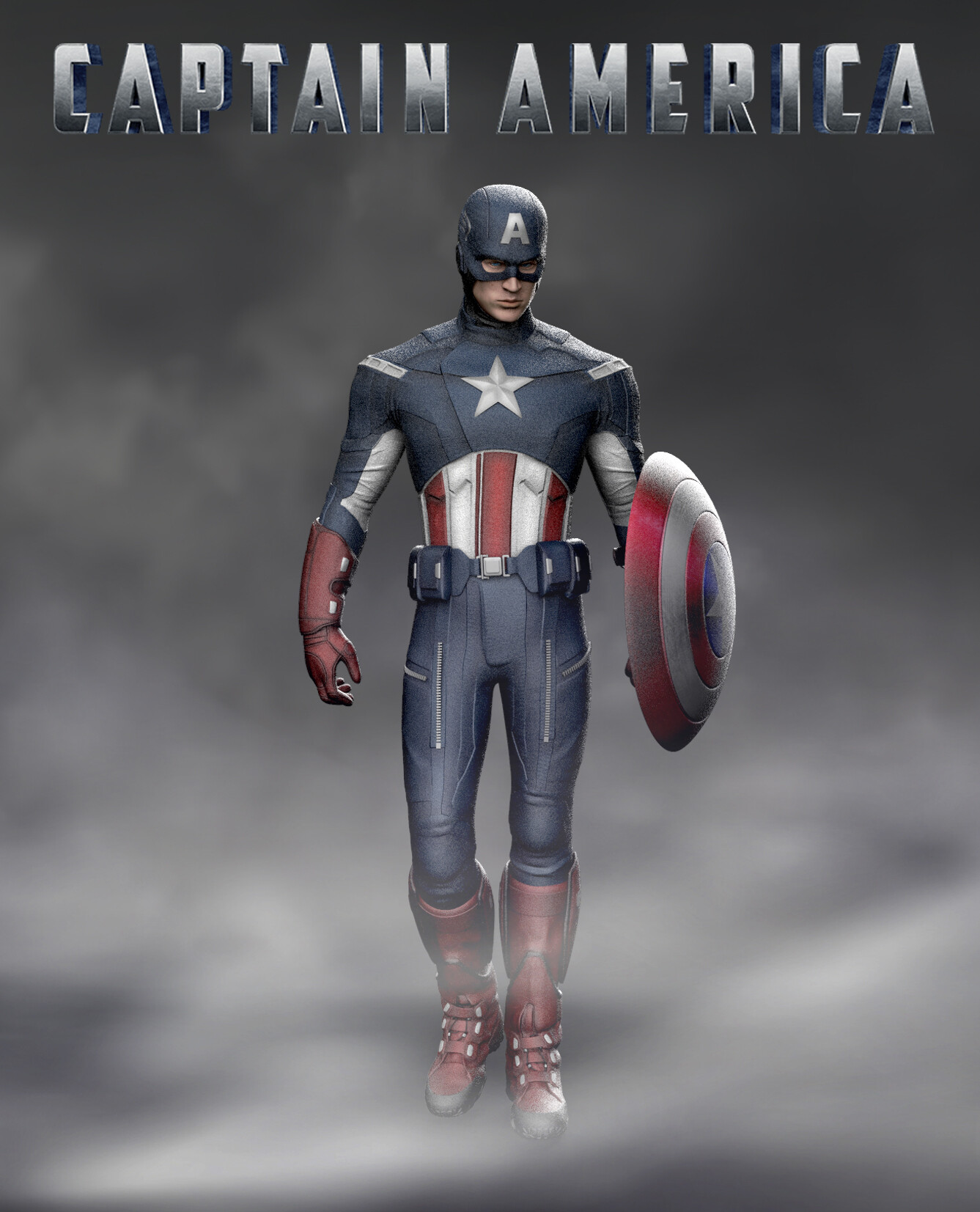 Dot Square - CAPTAIN AMERICA