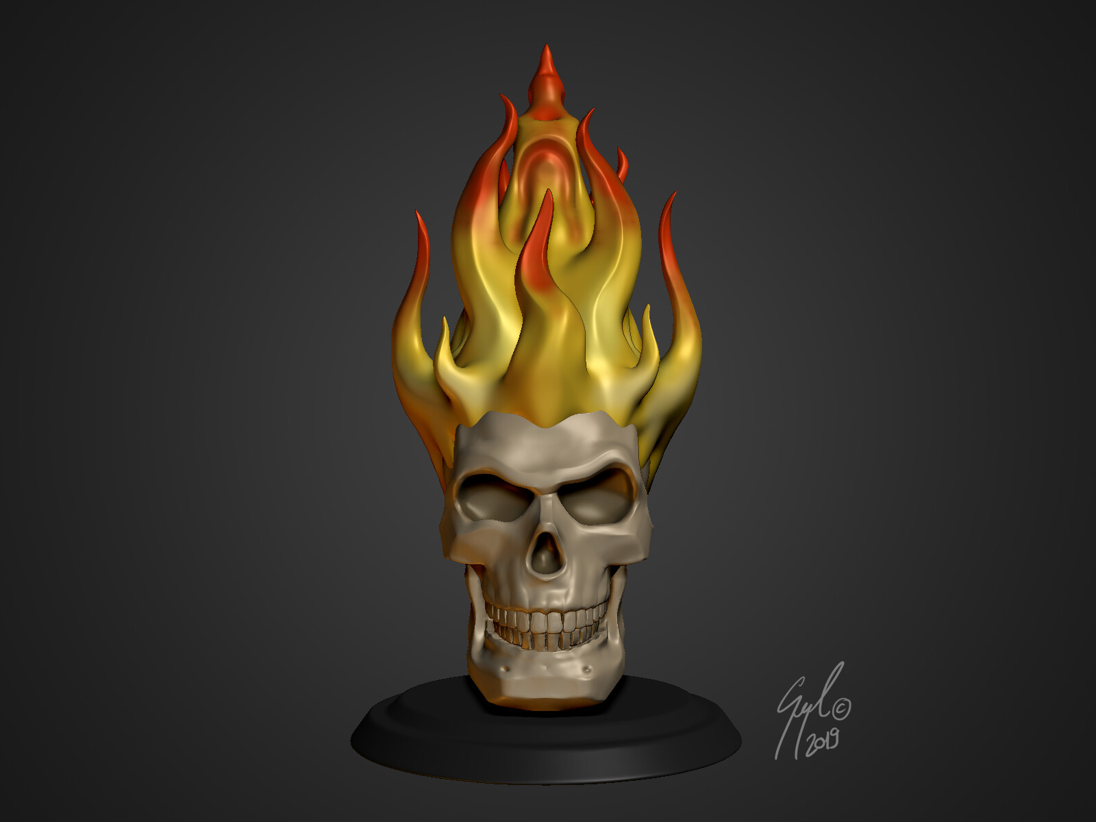 Ghost Rider Head Logo