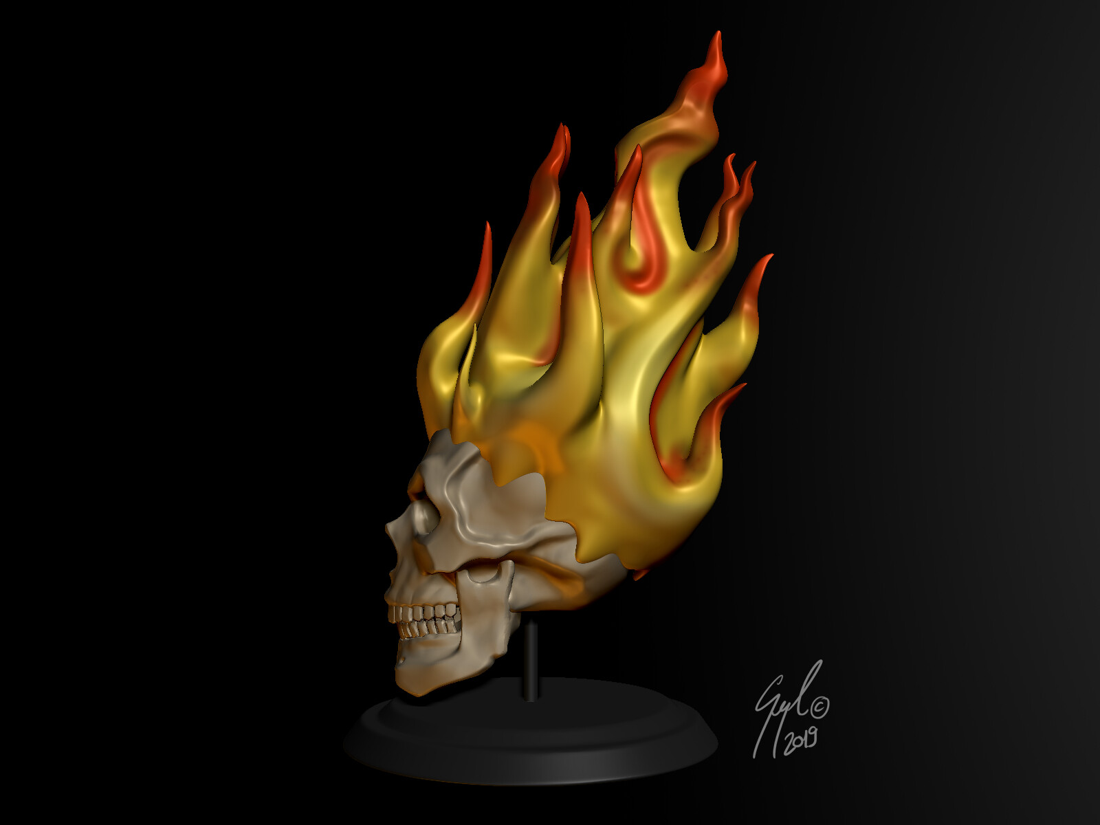 Ghost Rider 2 Skull Wallpaper