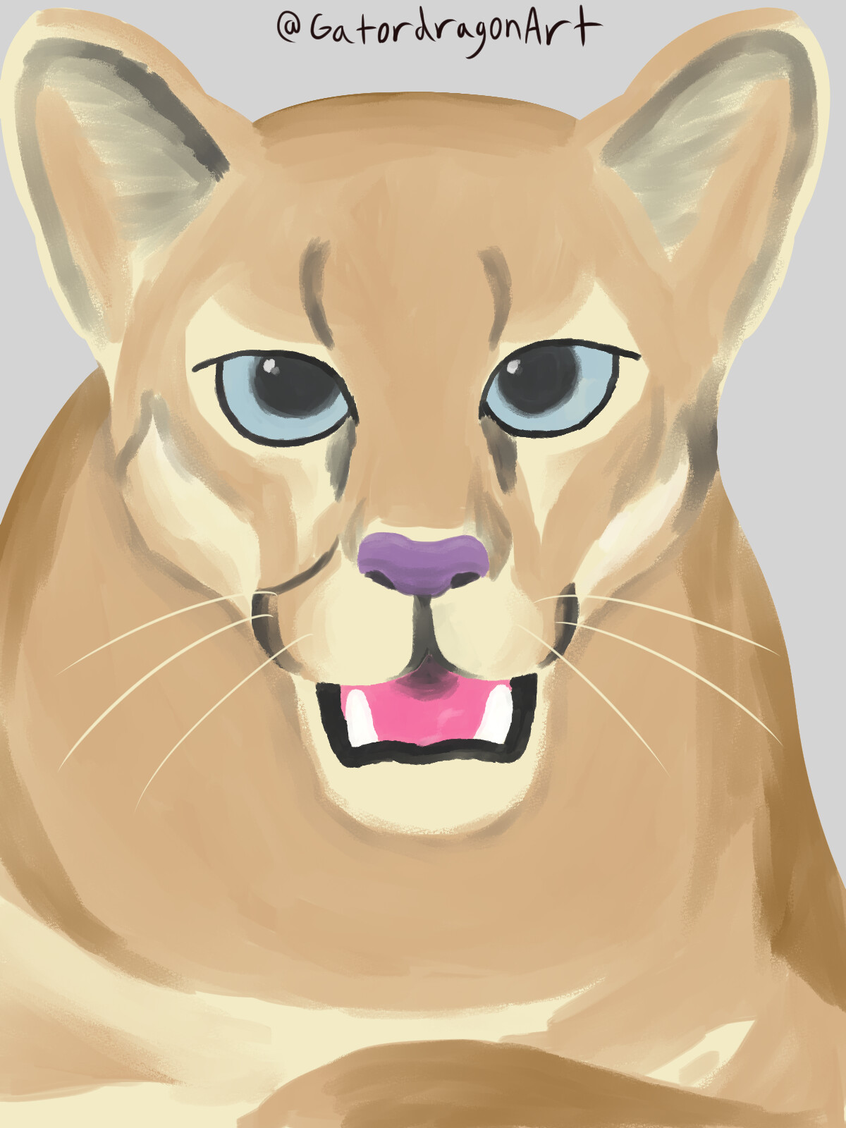 ArtStation - Florida Panther Painting
