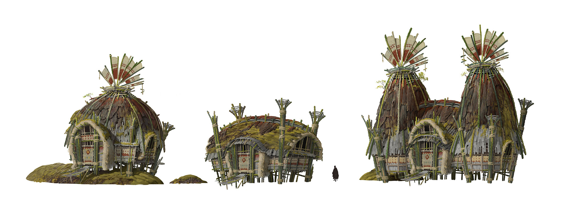 ArtStation - swamp houses