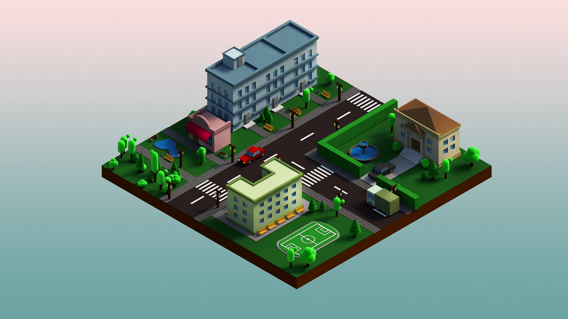 ArtStation - Isometric city