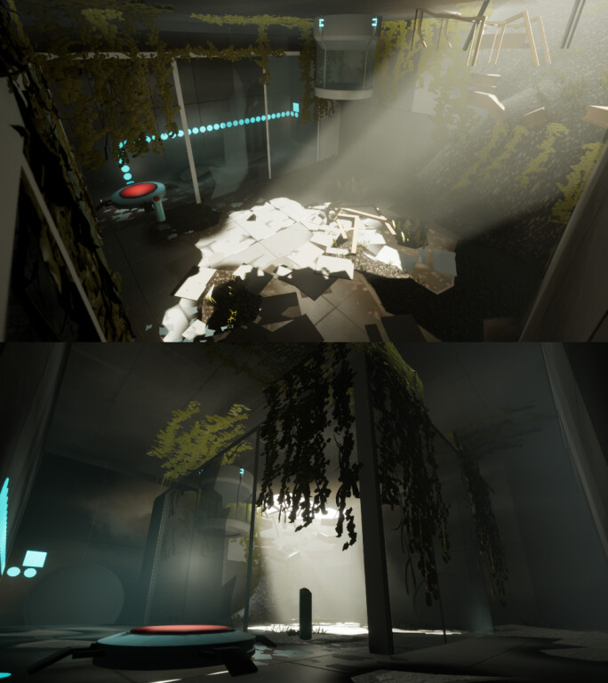 ArtStation - Portal 2 Environment - 2 State Changes