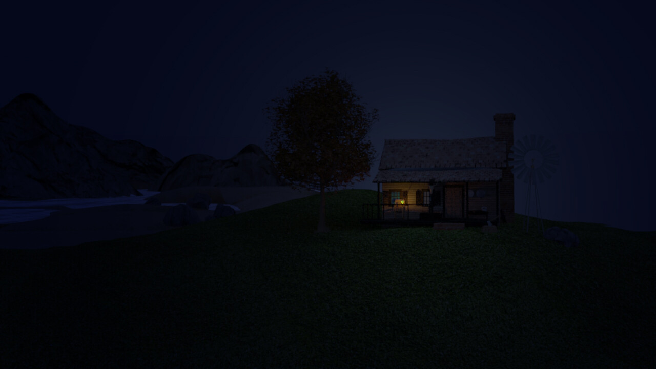 ArtStation - Evidencia #4 render exterior NOCHE