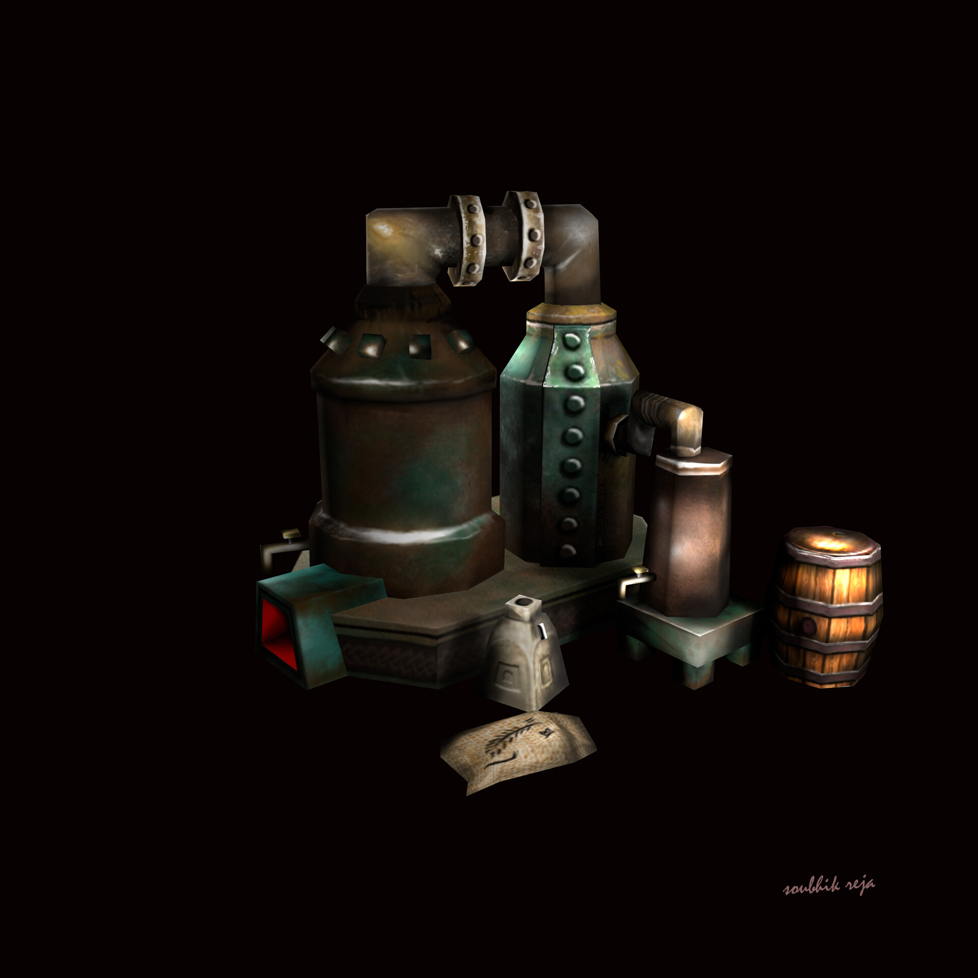 ArtStation - The Machine tank...for gaming