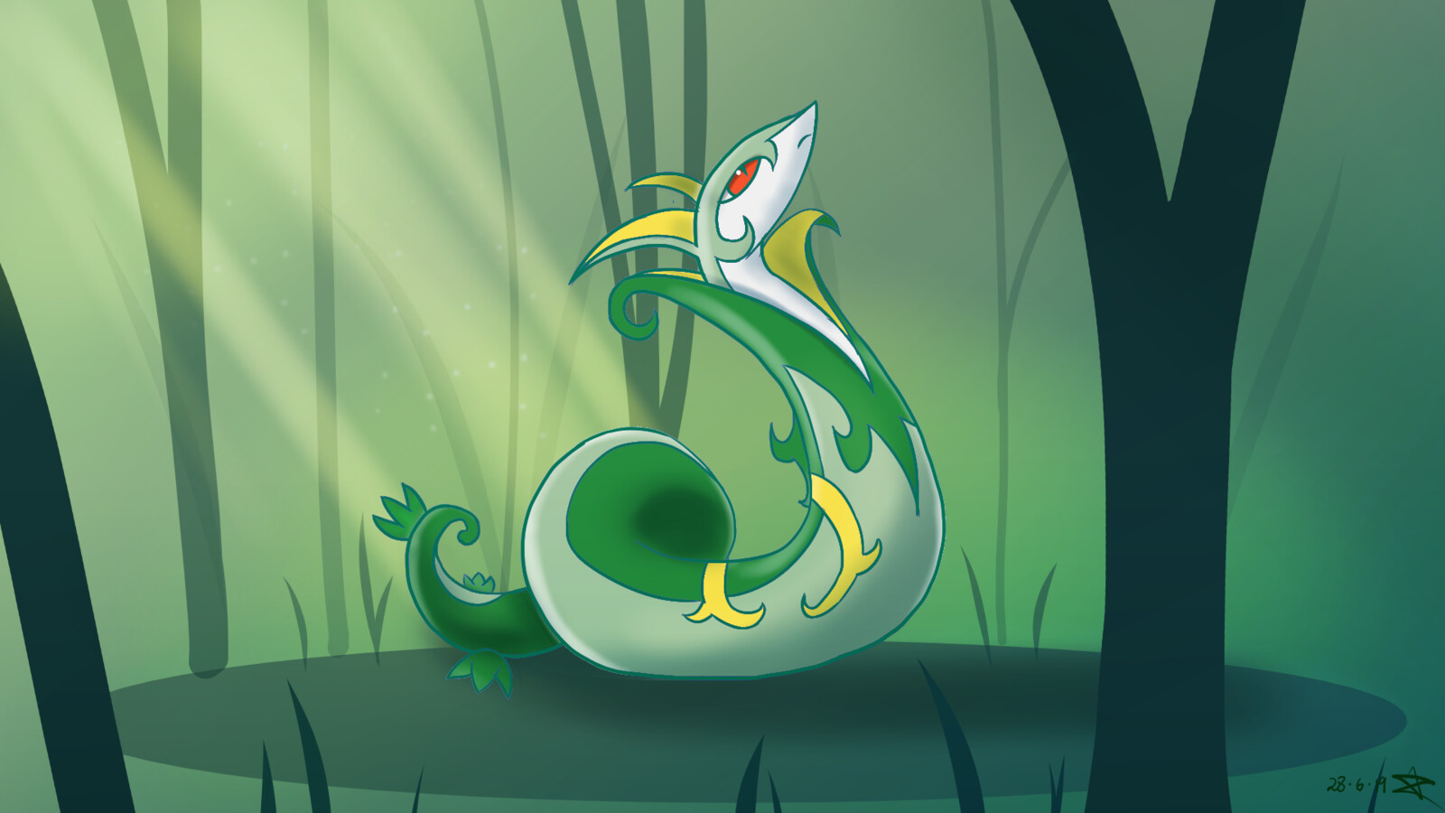 Pokemon Serperior Wallpaper