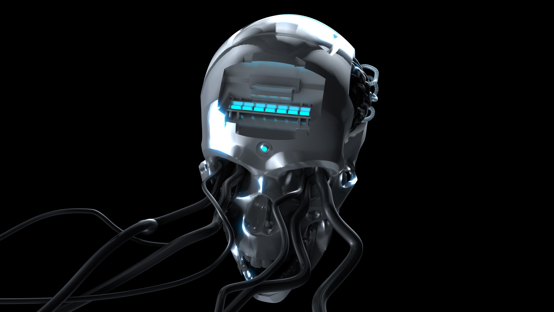 ArtStation - Sci - fi Skull V2