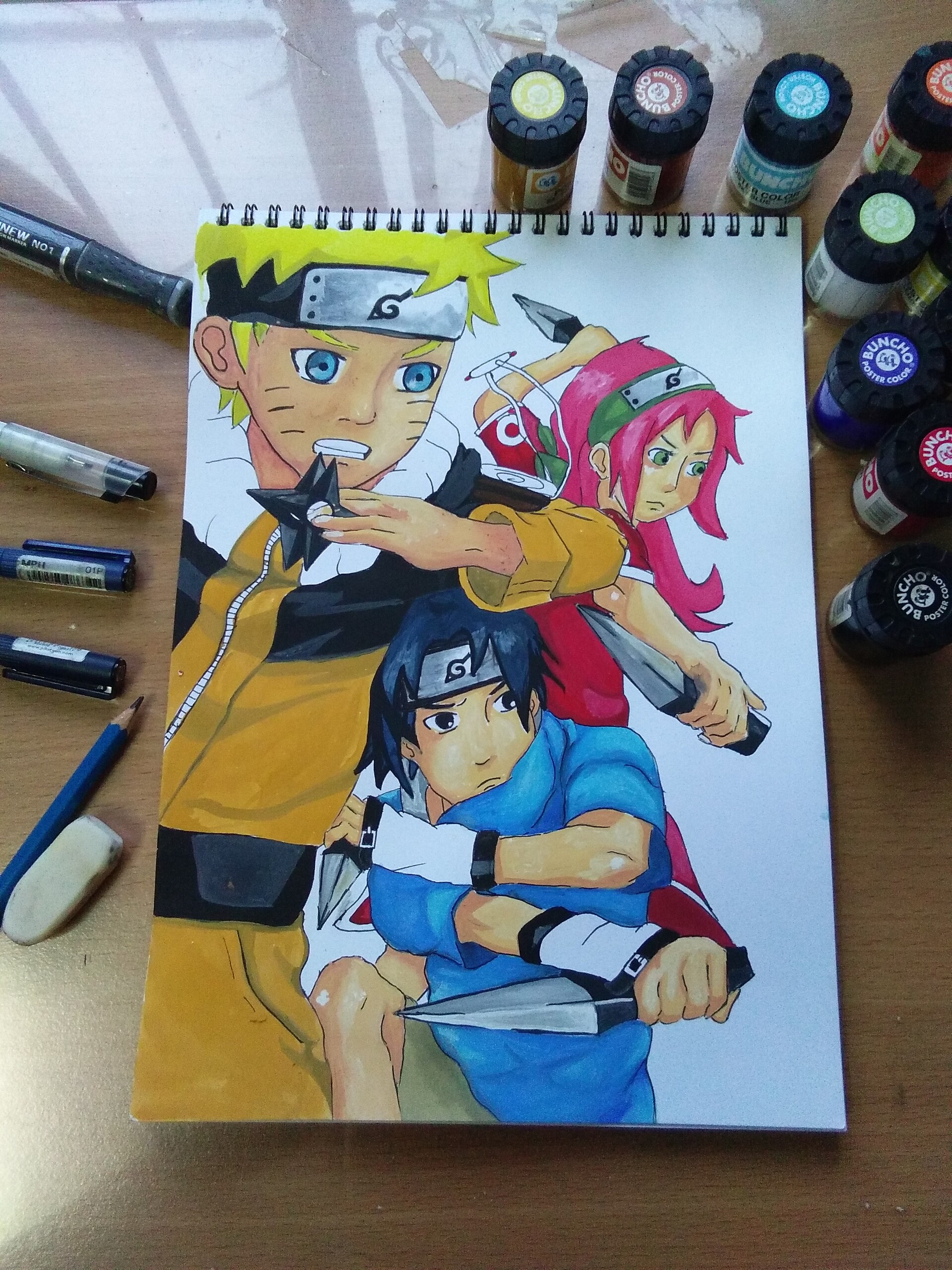 ArtStation - Naruto with Water Colour