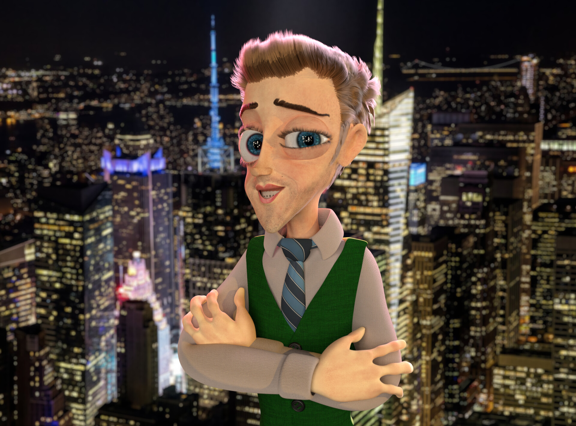 ArtStation - Modeling, Texturing & Rigging Character (Adam)