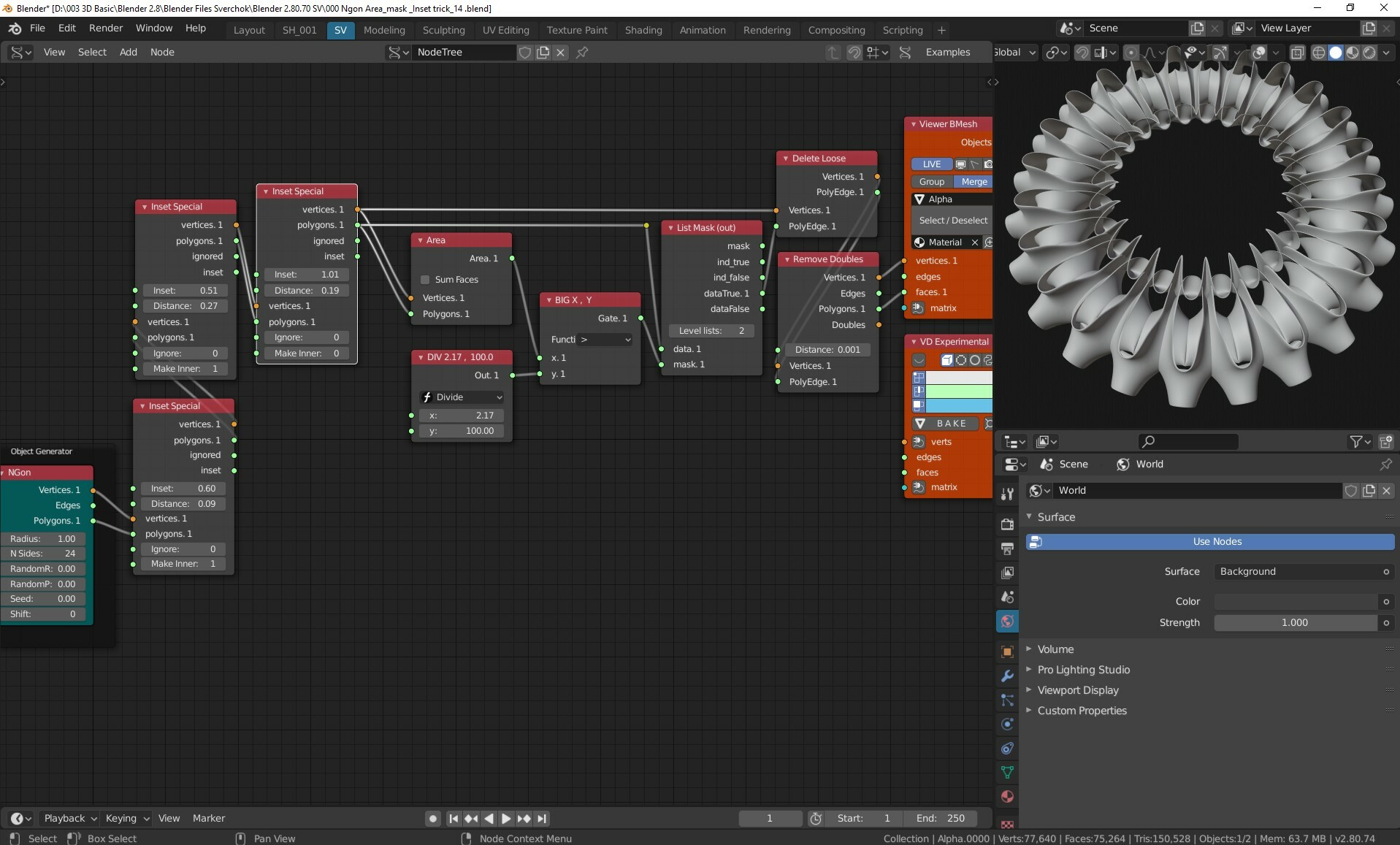 Benny Govaerts - Procedural Patterns with Sverchok Nodes