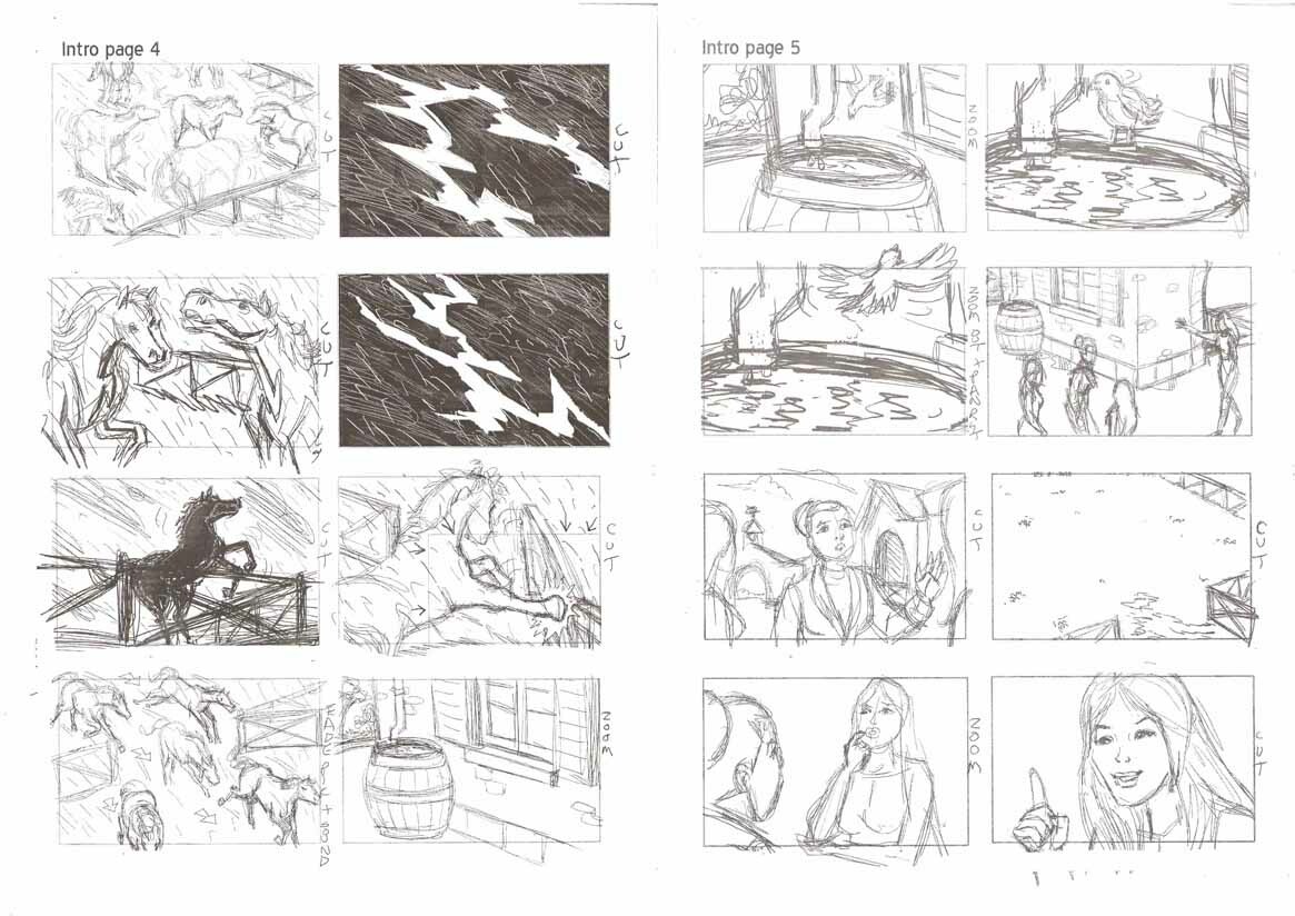 ArtStation - Storyboard Roughs For Barbie Video-Game