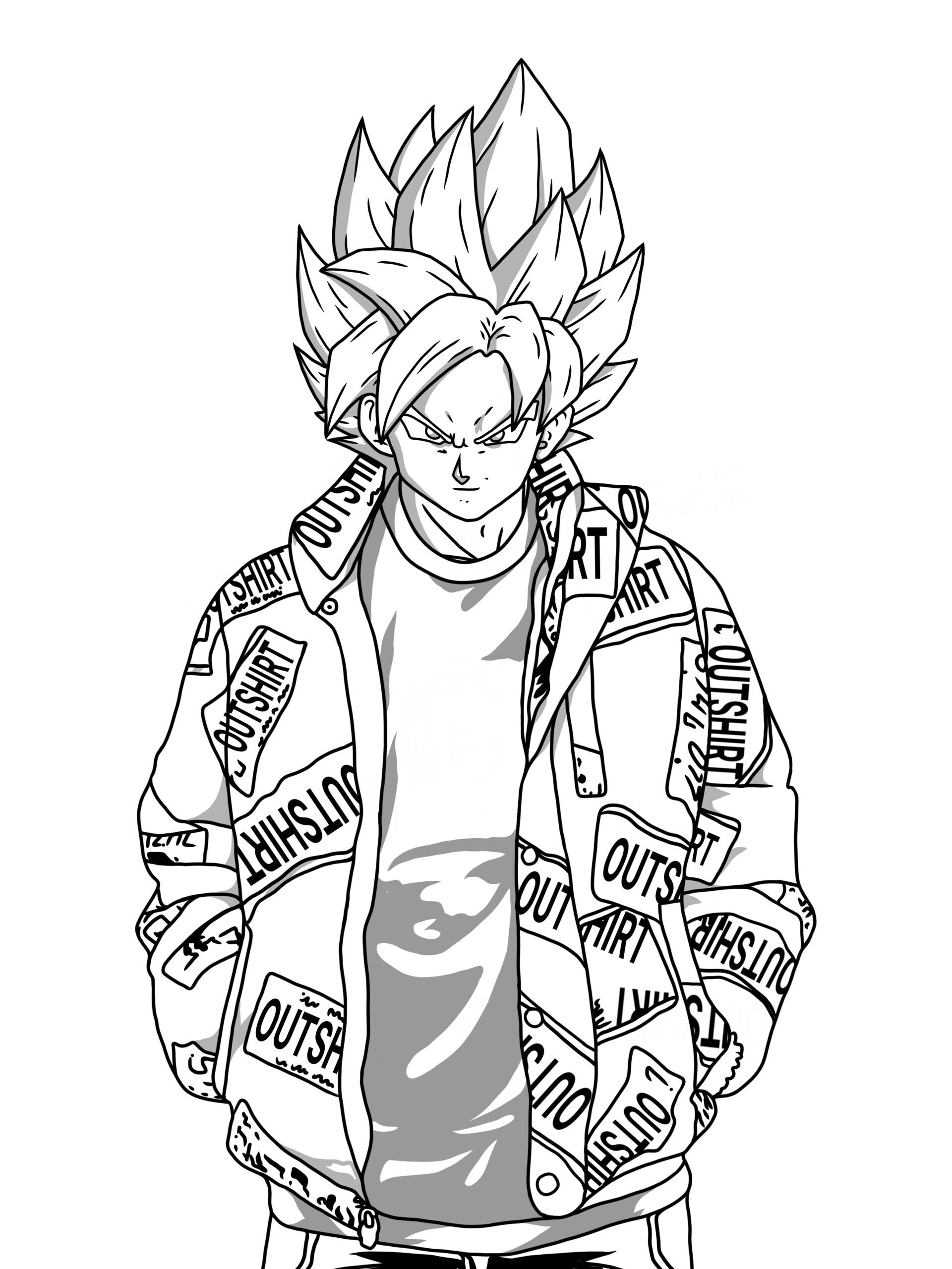 Garvas Wash Burn - OUTSHIRT X GOKU