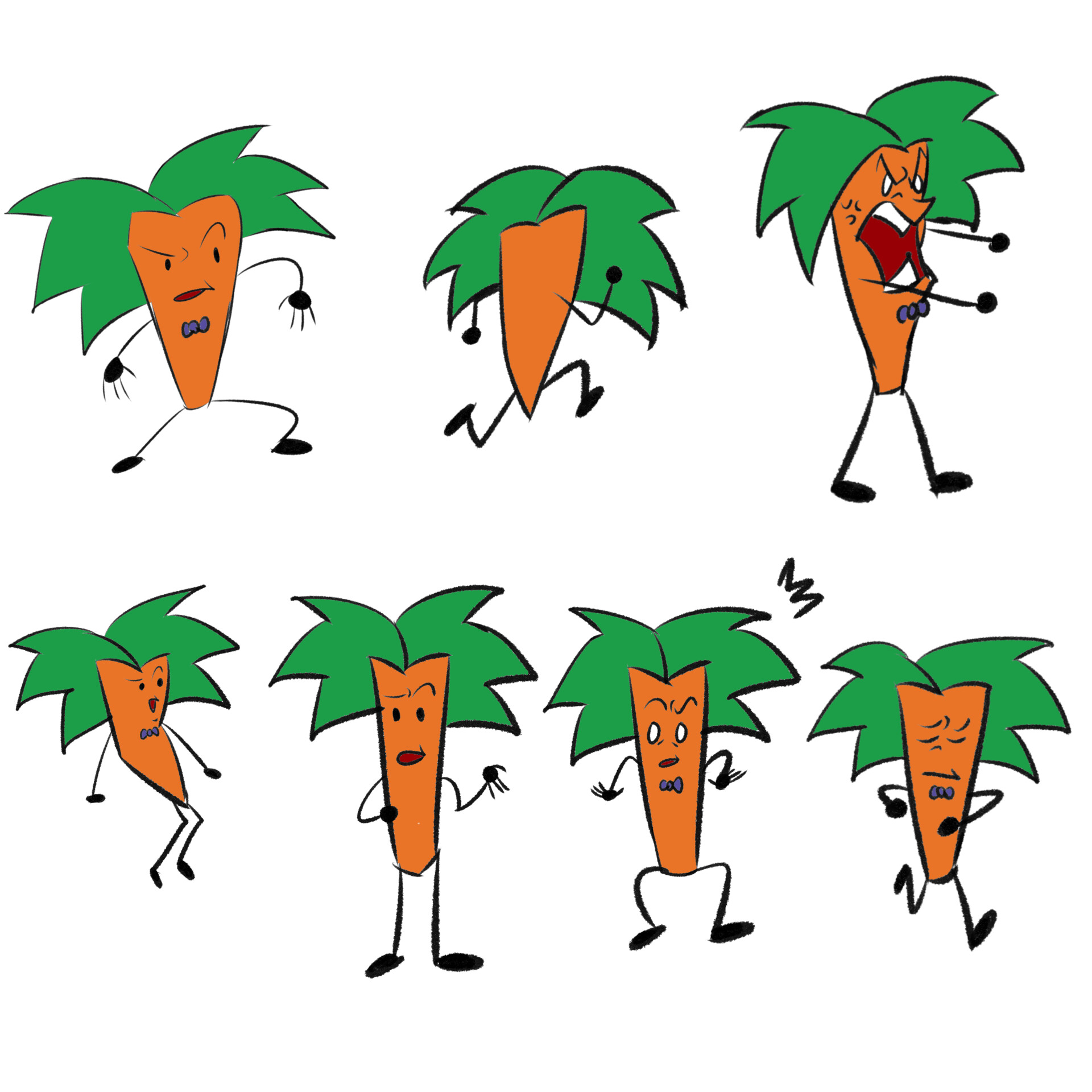 ArtStation - Carryl the Carrot poses