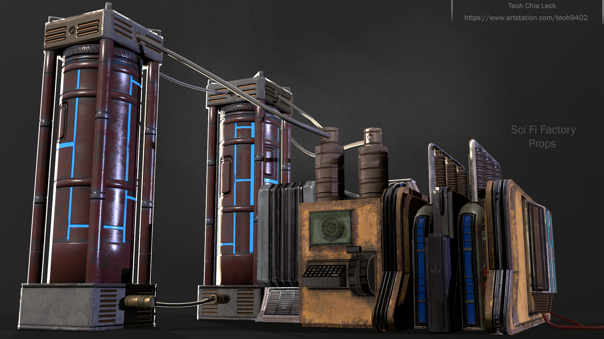 ArtStation - Sci Fi Factory Props