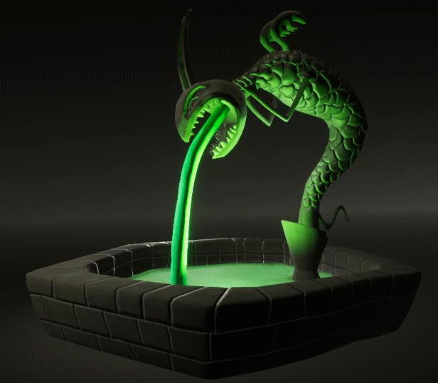 ArtStation - Frightful Fountain - Nightmare Before Christmas Re ...