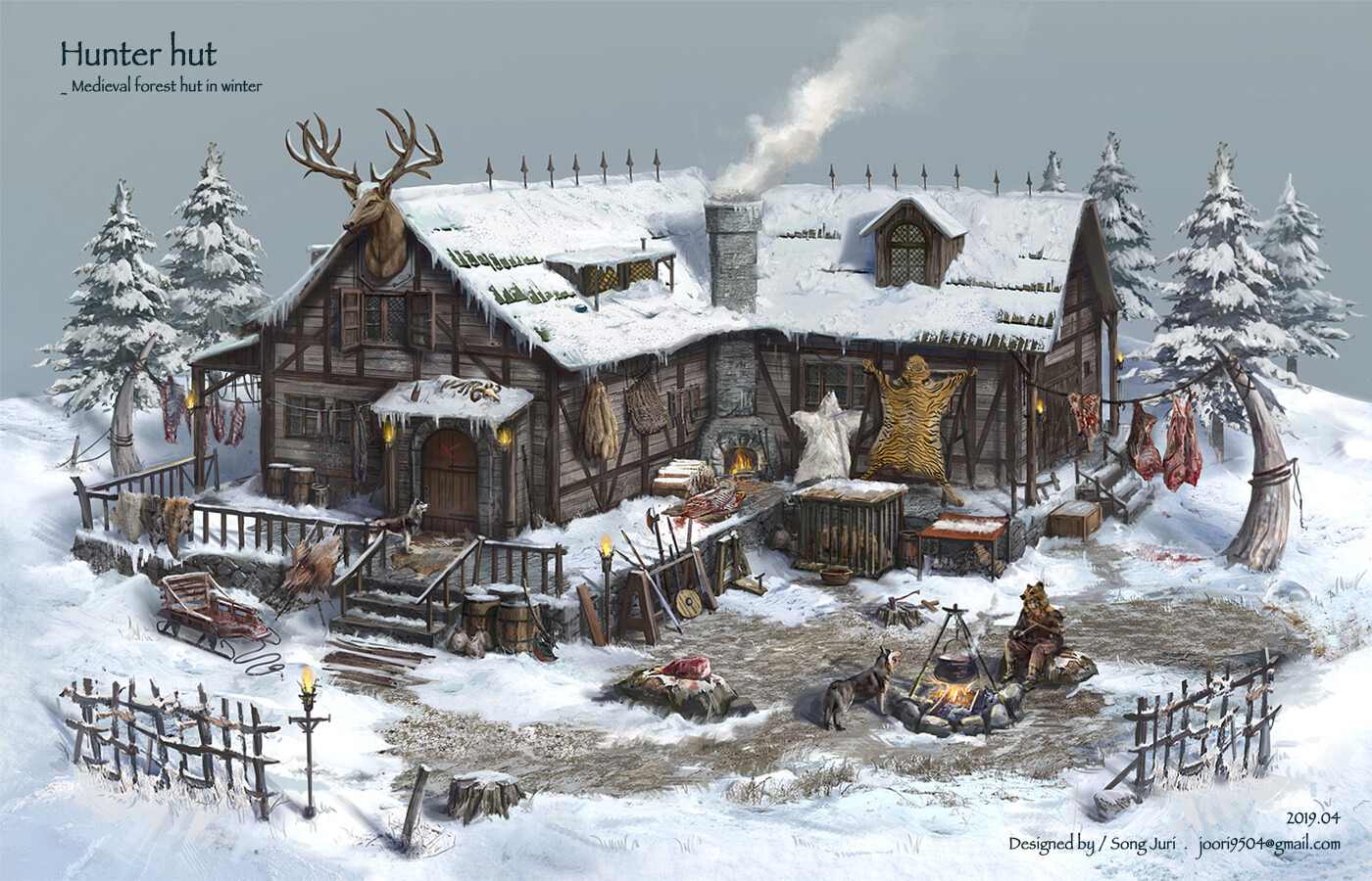 ArtStation - Hunter hut