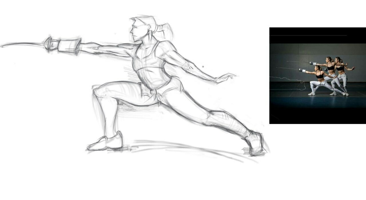 ArtStation - pose study