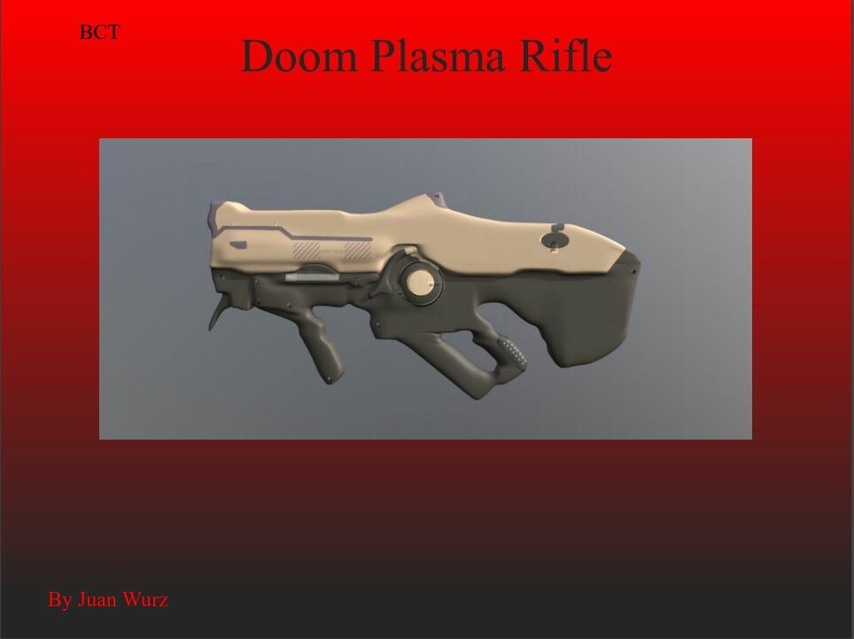 ArtStation - Plasma Rifle (Doom)