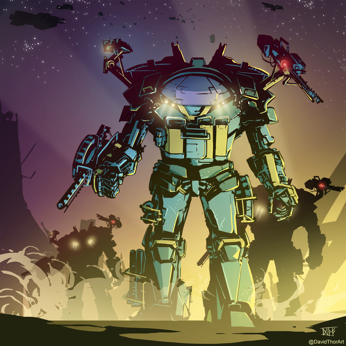 Mech by David Thor Fjalarsson : r/ImaginaryMechs