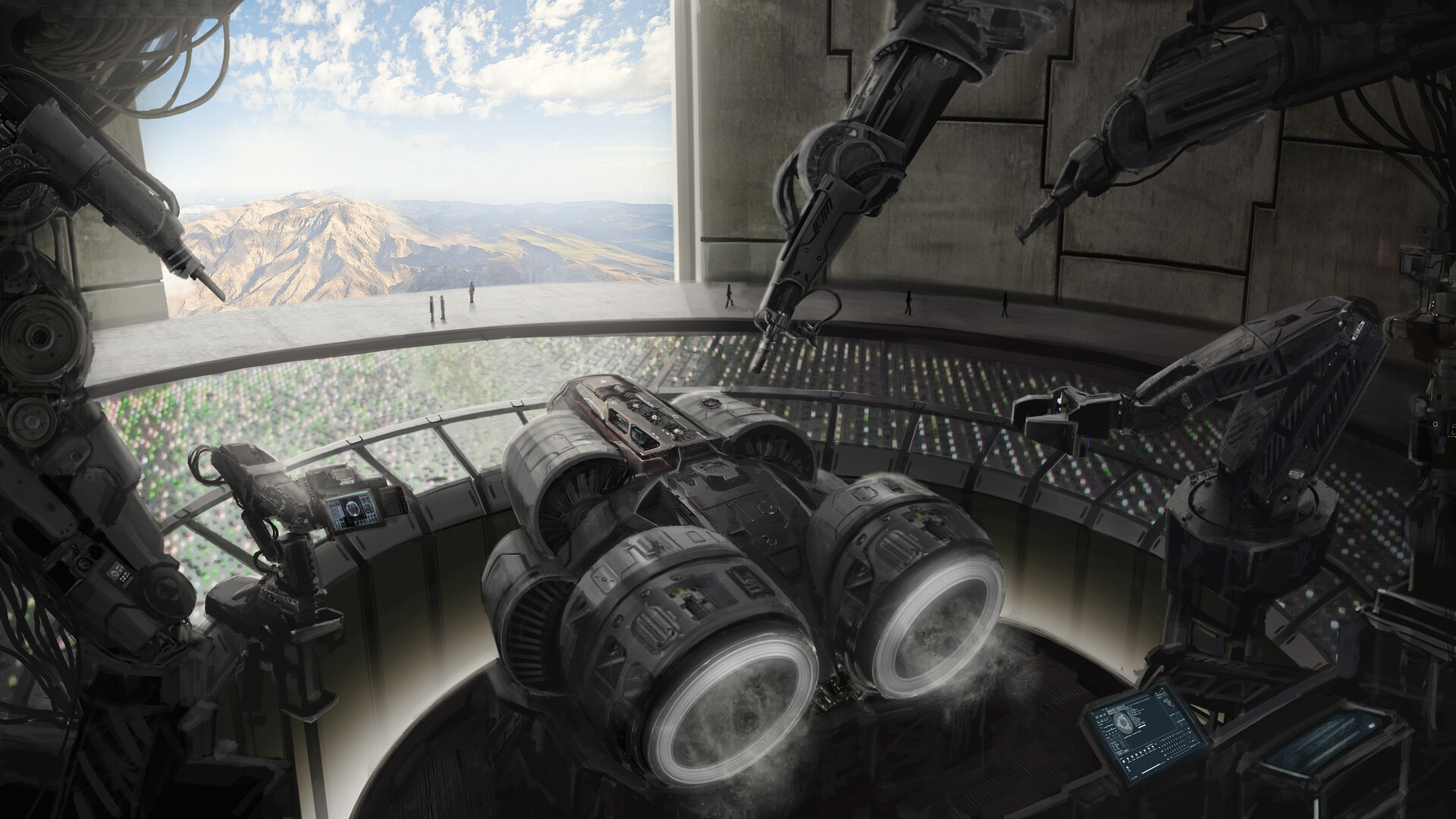ArtStation - Mountain Defense Base