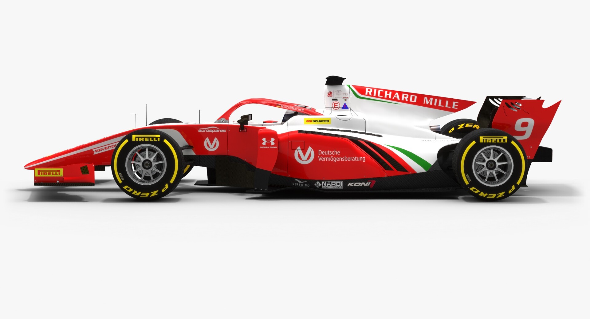 OpticalDreamSoft - Prema Racing F2 #9 Formula 2 Season 2019 3D model