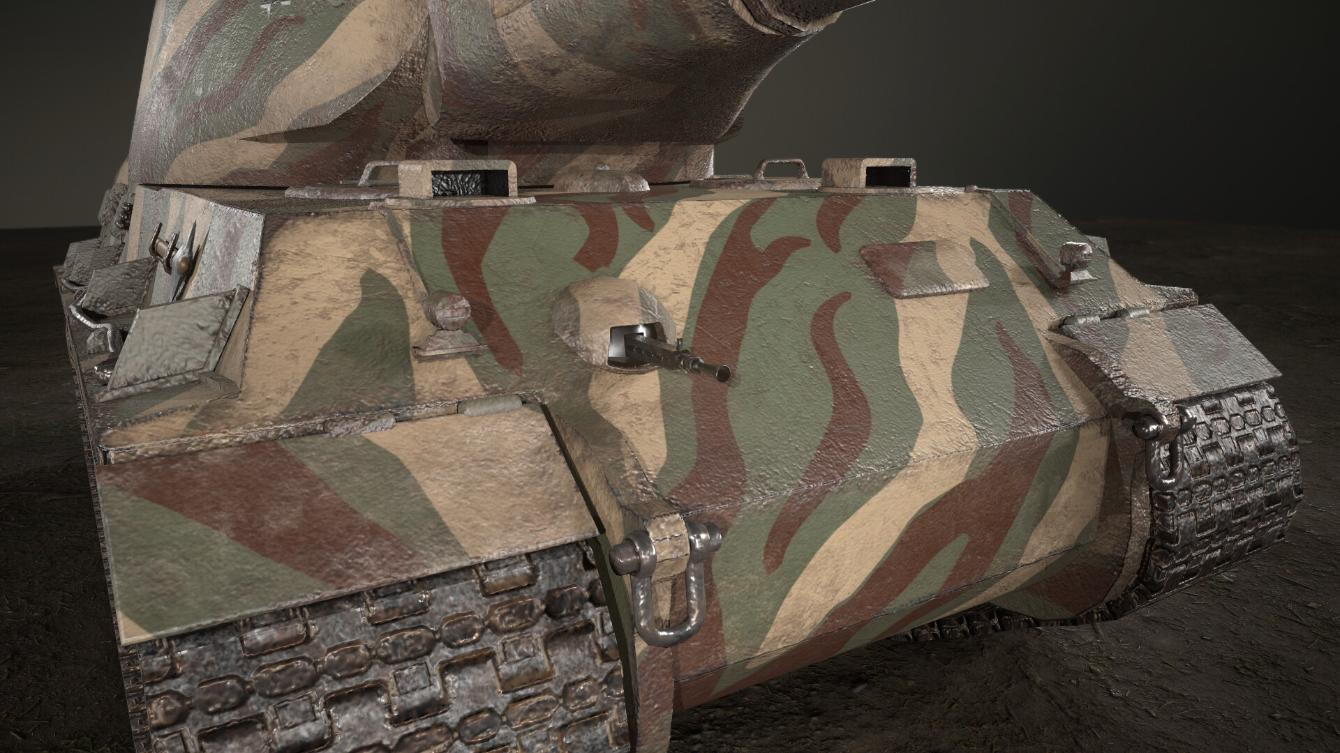 Mohamed Hesham - German Panzer VII Lowe Tank -Game Ready