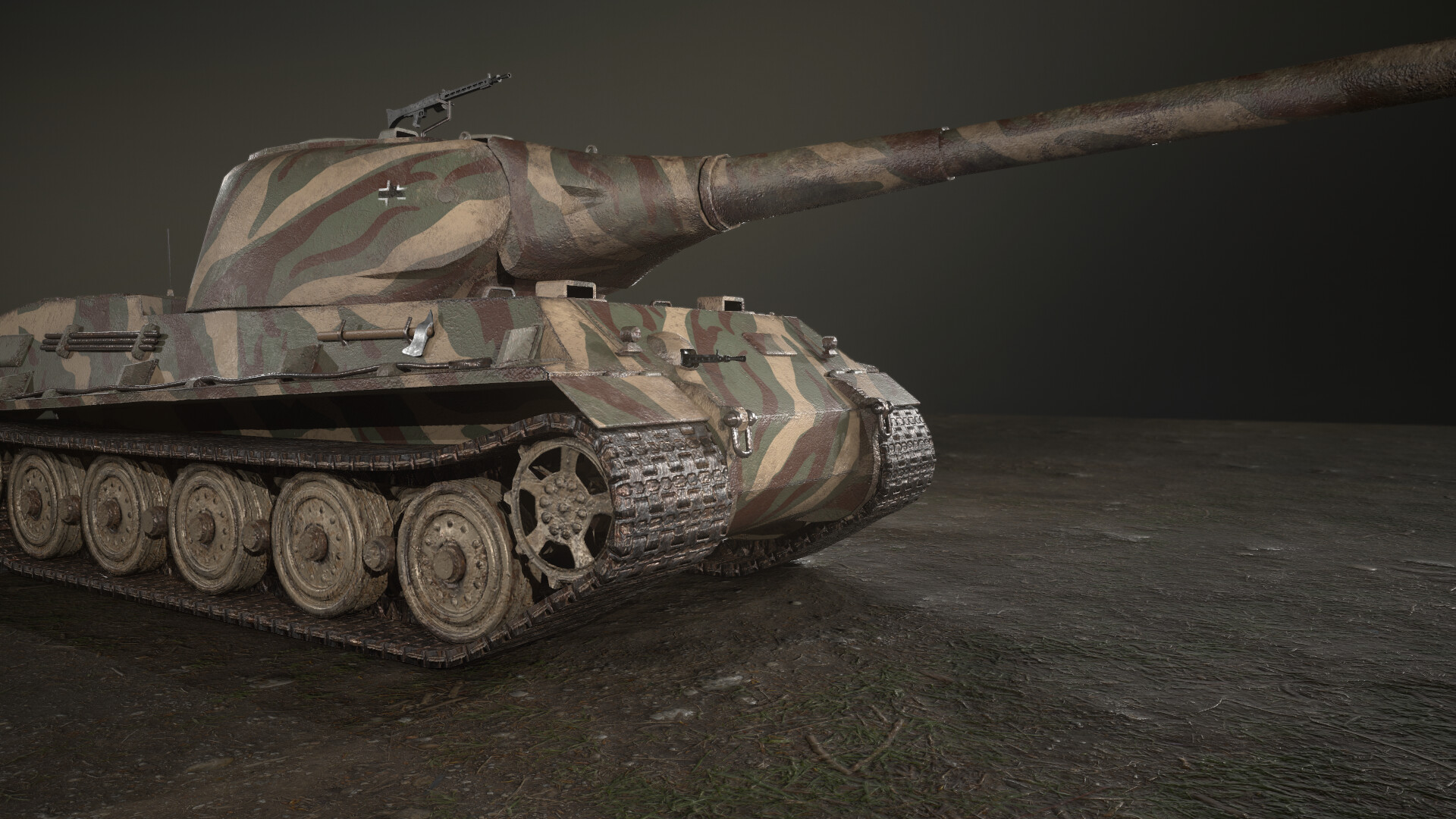 Mohamed Hesham - German Panzer VII Lowe Tank -Game Ready