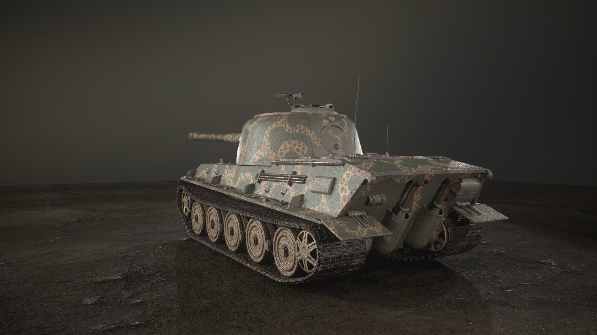 Mohamed Hesham - German Panzer VII Lowe Tank -Game Ready